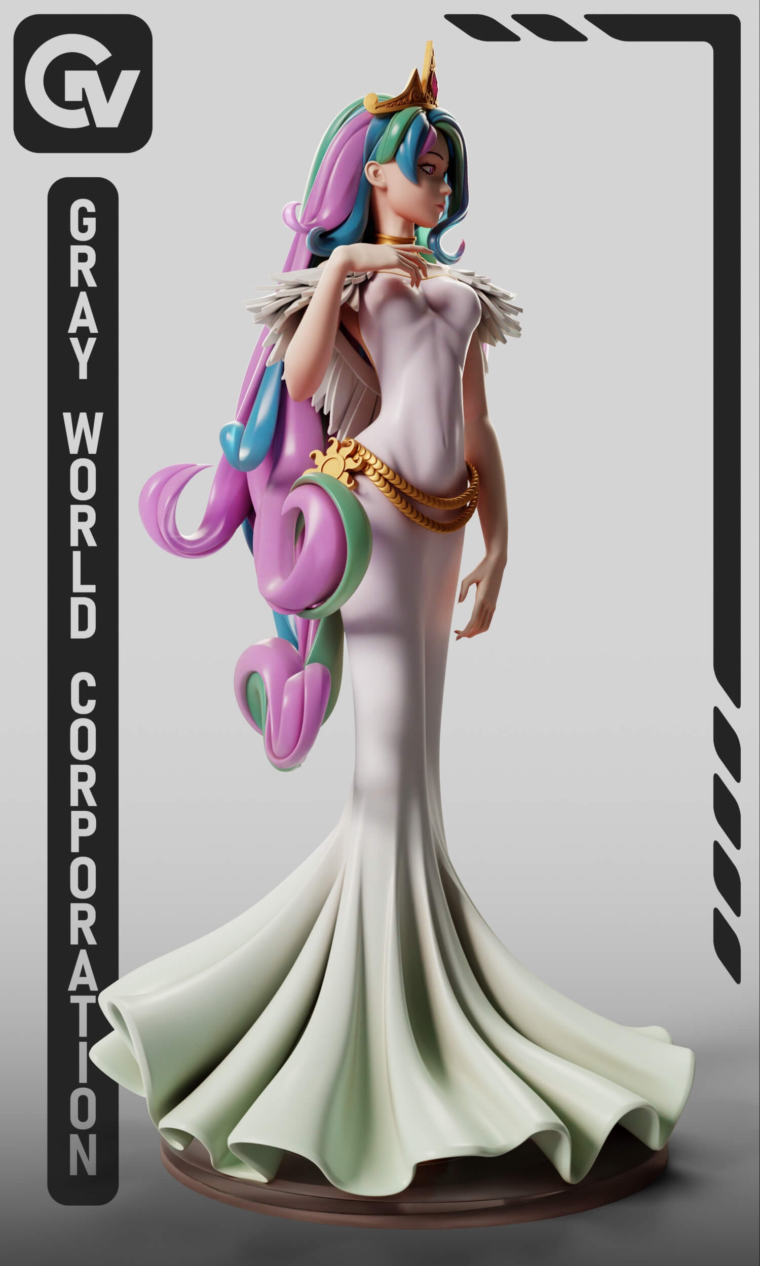 Princess Celestia - My Little Pony 3D Model by Gray World Corporation