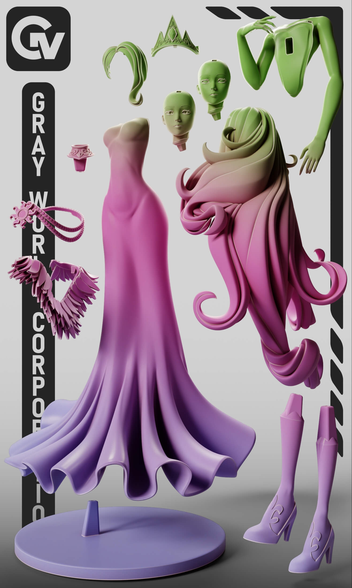 Princess Celestia - MLP 3D Print Model by Gray World Corporation