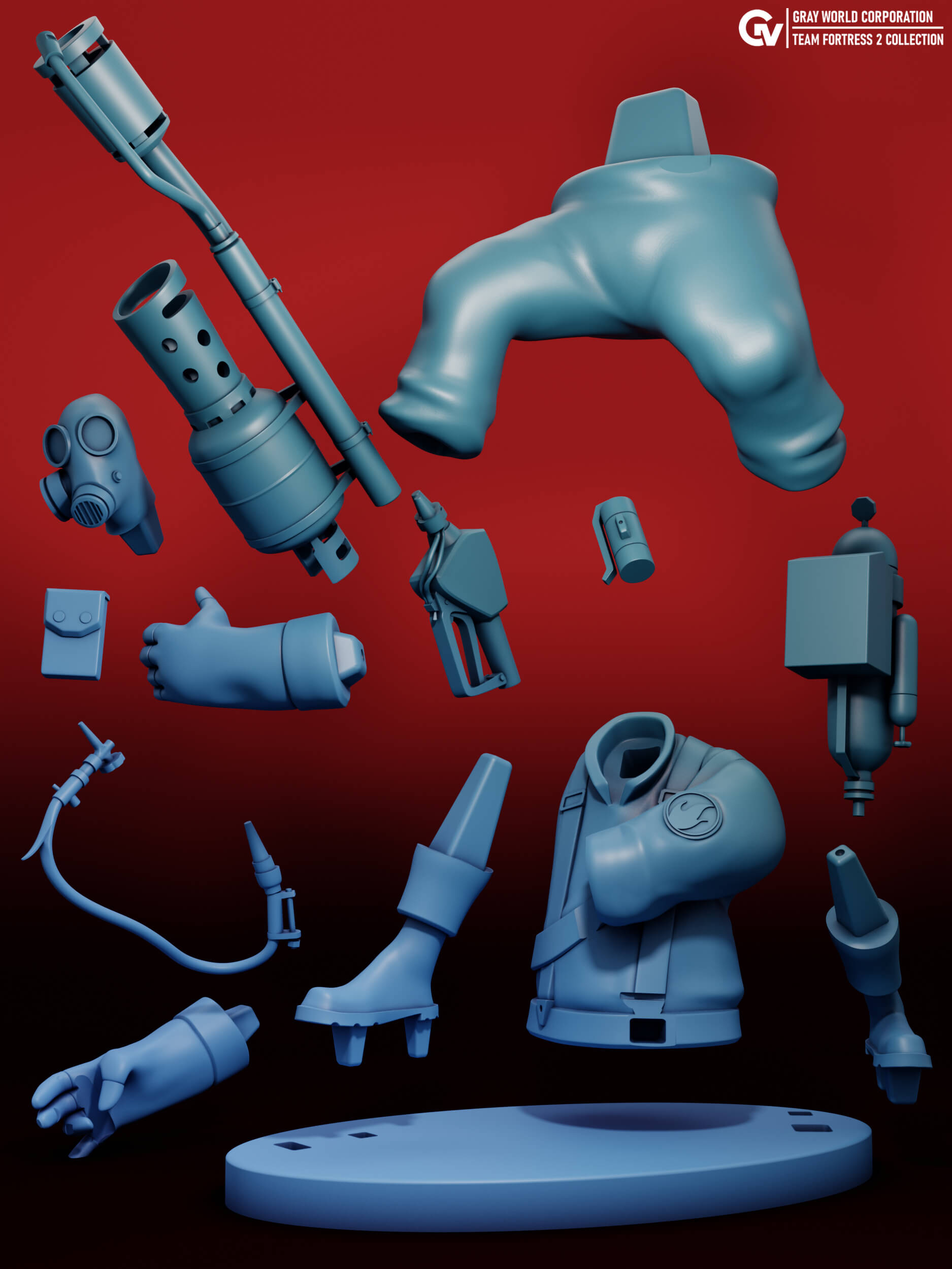 Pyro - Team Fortress 2 3D Model by Gray World Corporation