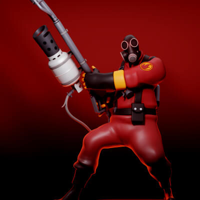 Pyro - Team Fortress 2 3D Model by Gray World Corporation