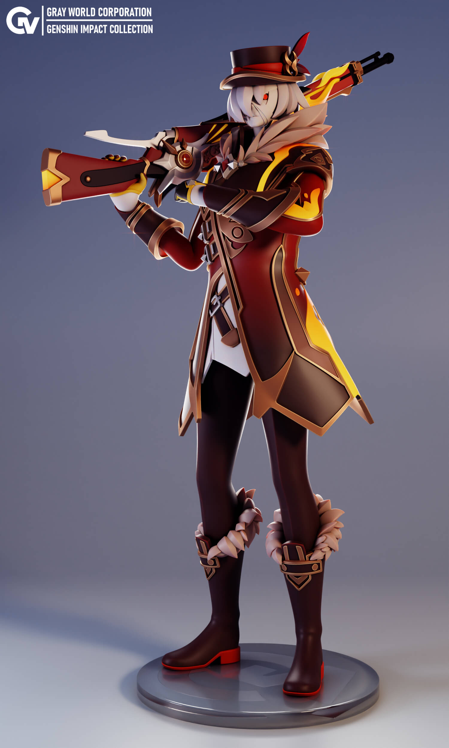 Pyroslinger Bracer Genshin Impact 3d Print Model By Gray World