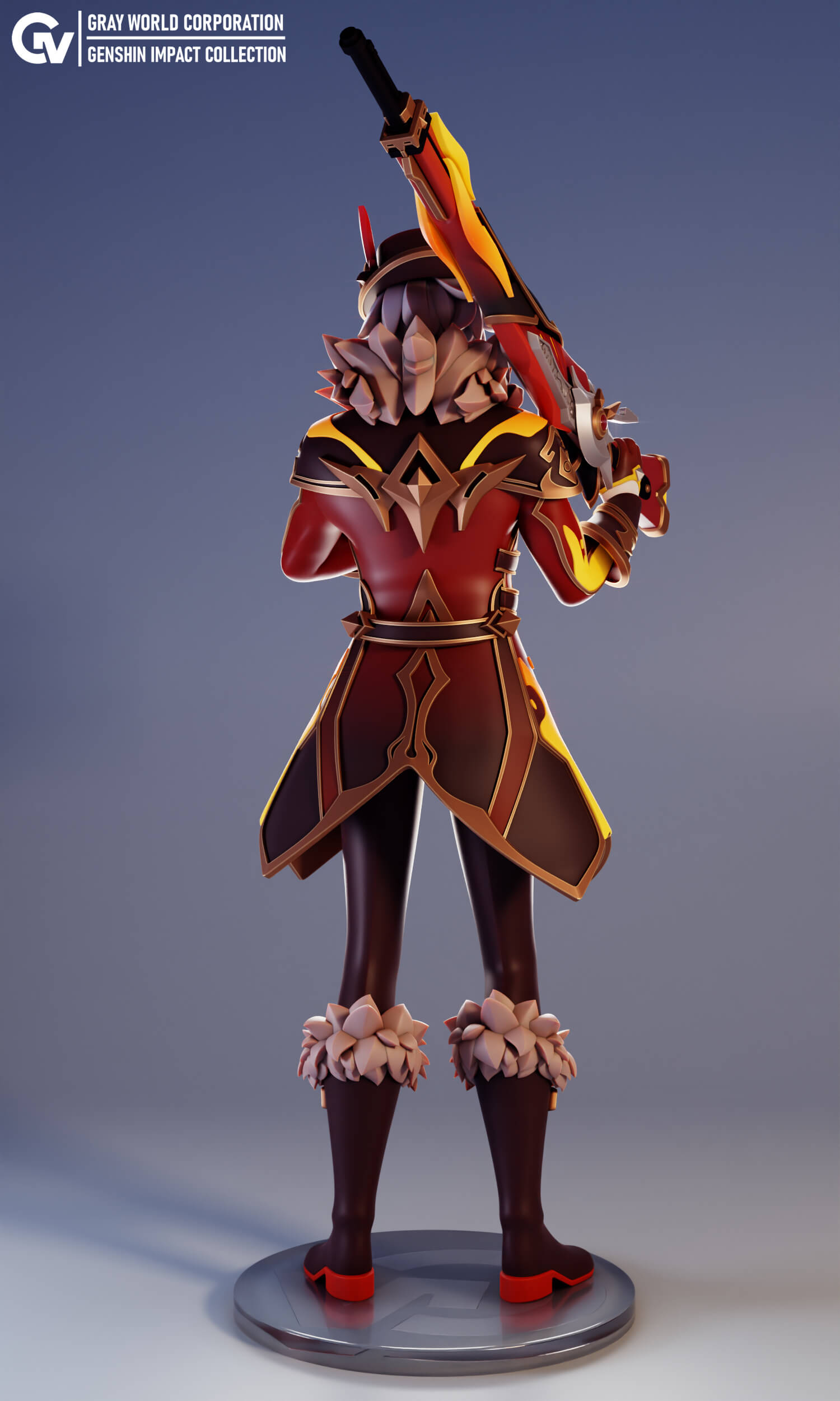 Pyroslinger Bracer Genshin Impact 3d Print Model By Gray World