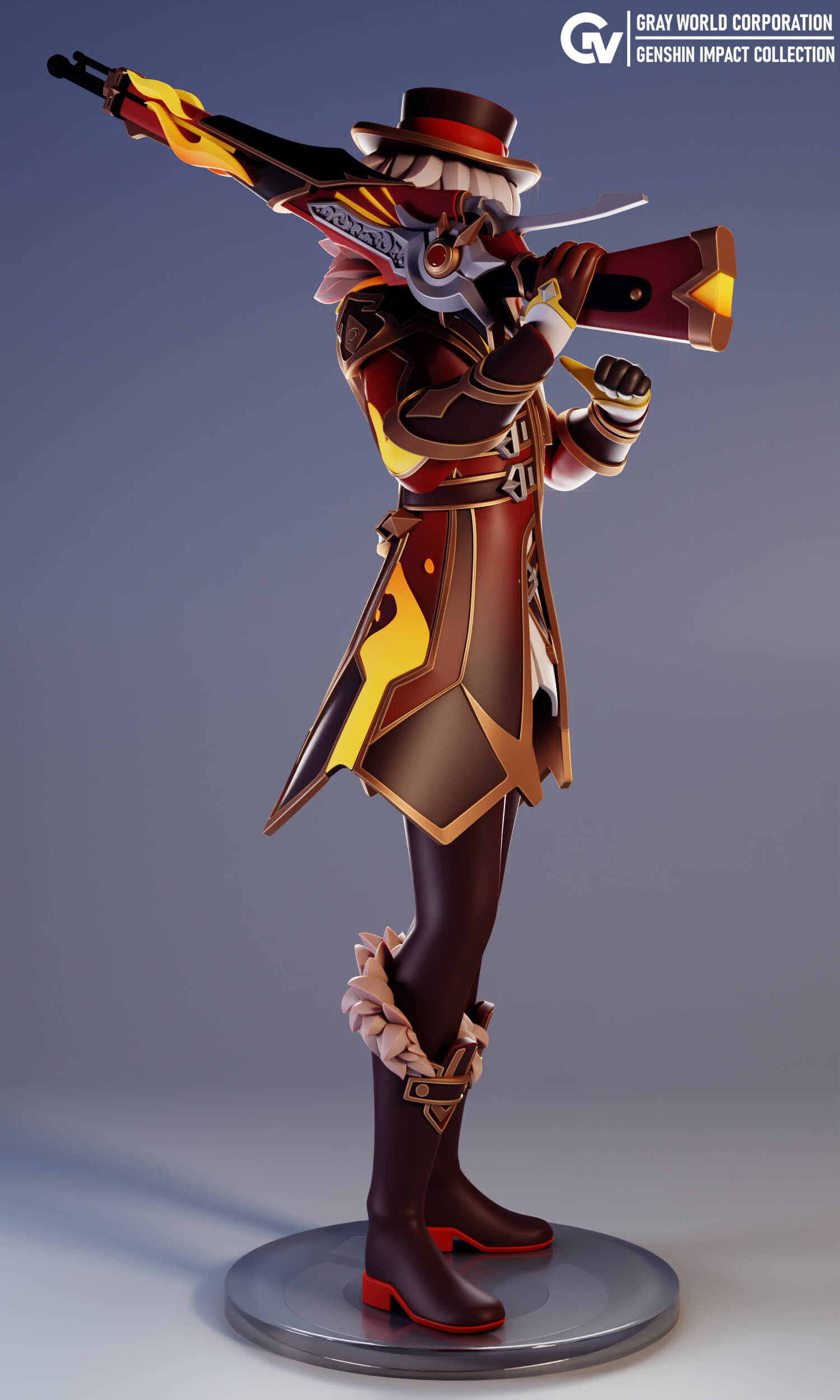Pyroslinger Bracer Genshin Impact 3d Print Model By Gray World