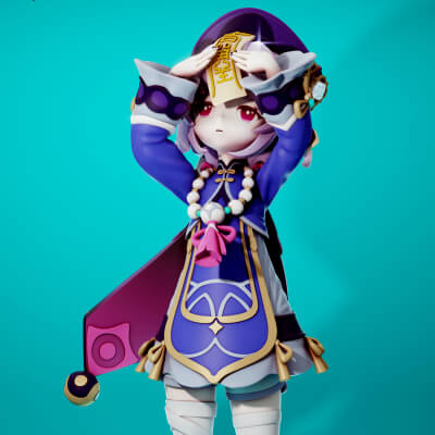 Qiqi - Genshin Impact 3D Model by Gray World Corporation
