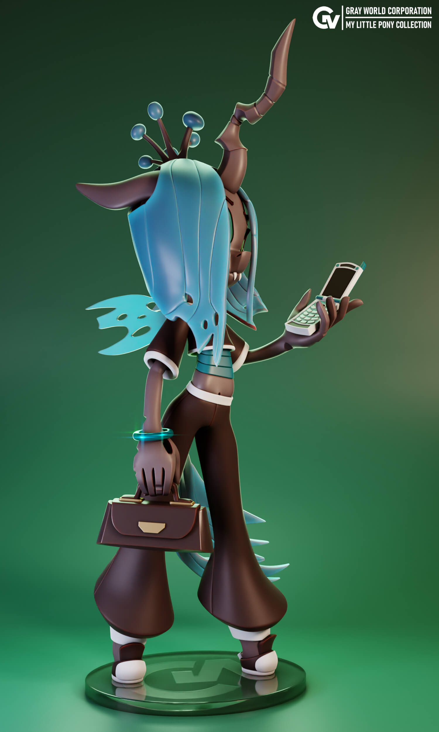 Queen Chrysalis "Chibi" - My Little Pony 3D Model by Gray World Corporation