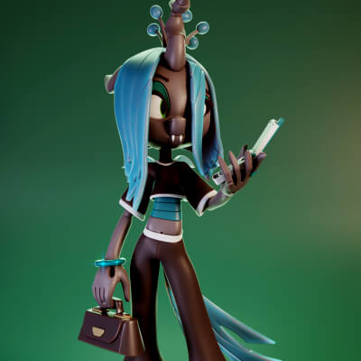 Queen Chrysalis "Chibi" - My Little Pony 3D Model by Gray World Corporation