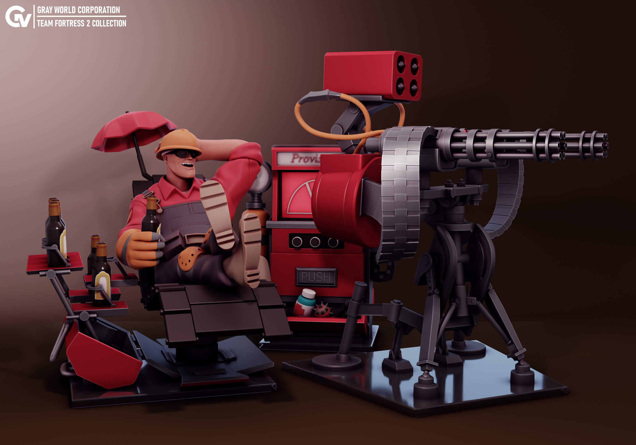 Rancho Relaxo - Team Fortress 2 3D Print Model by Gray World Corporation