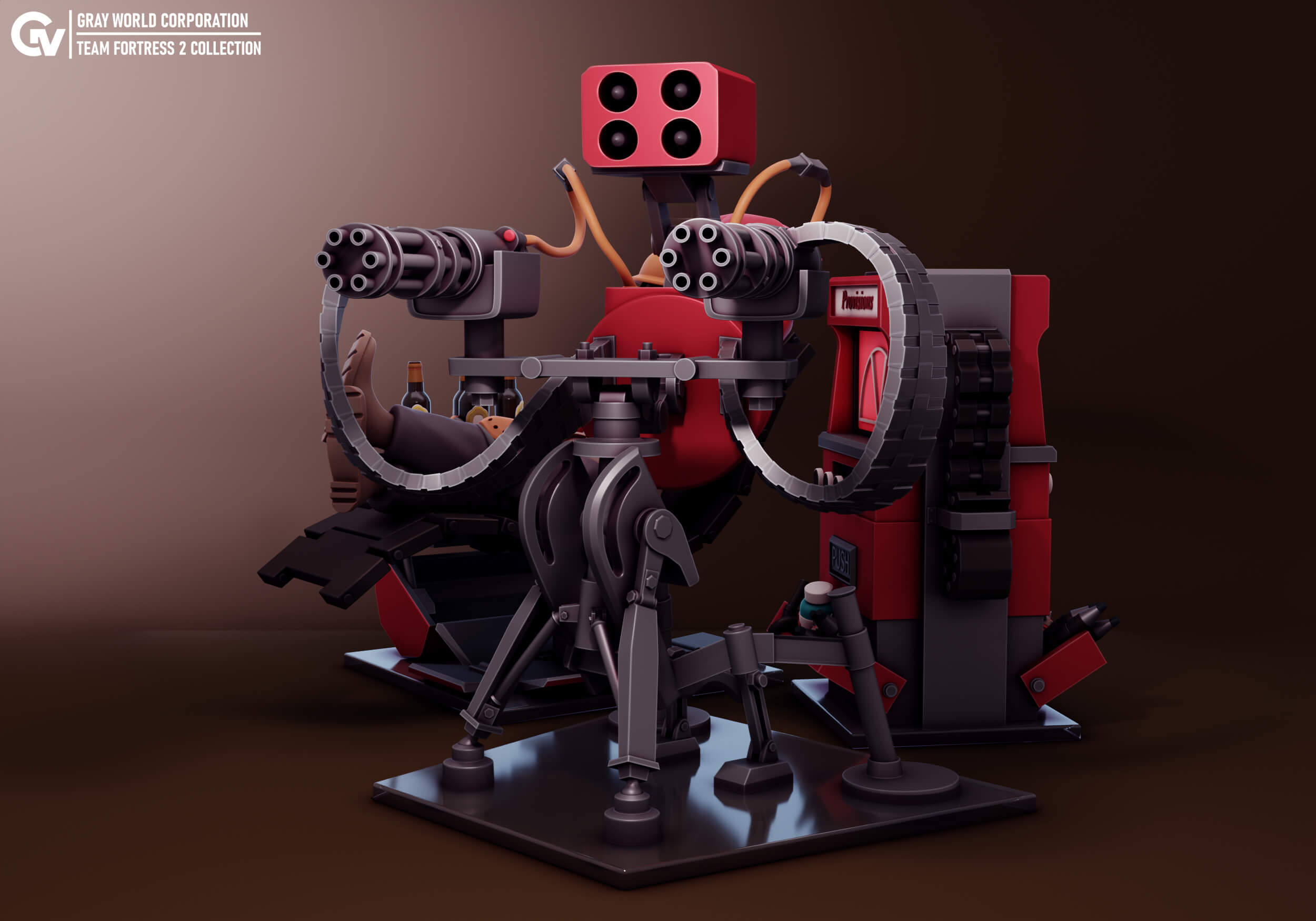 Rancho Relaxo - Team Fortress 2 3D Print Model by Gray World Corporation