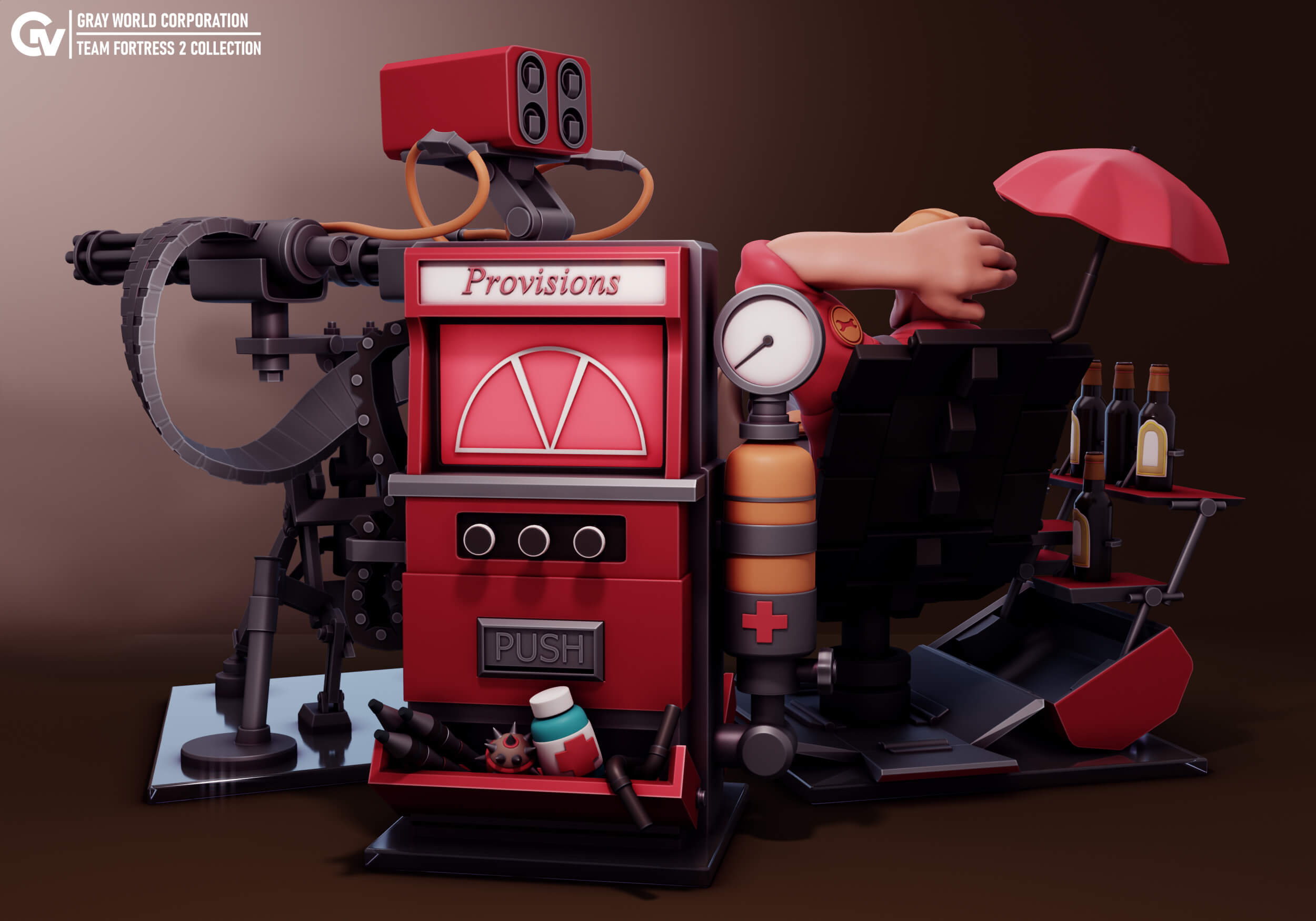 Rancho Relaxo - Team Fortress 2 3D Print Model by Gray World Corporation