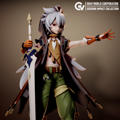 Razor 2 - Genshin Impact 3D Model by Gray World Corporation
