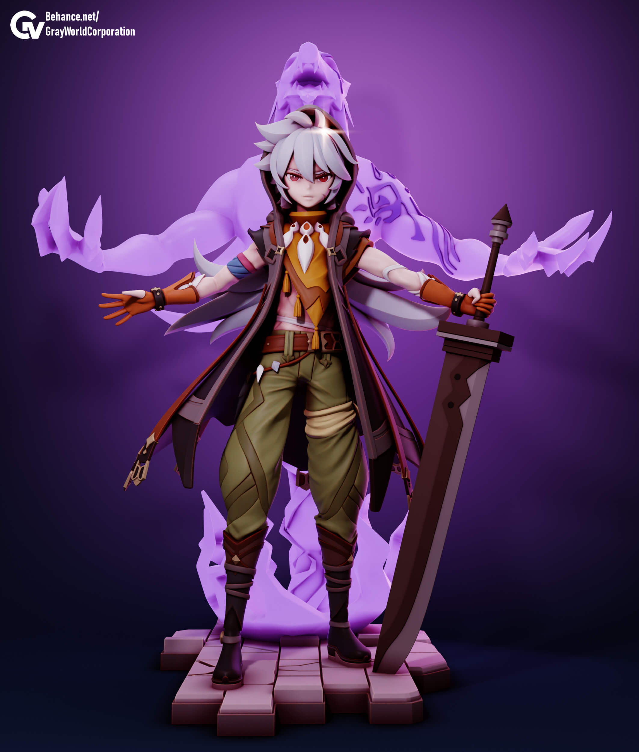 Razor - Genshin Impact 3D Print Model by Gray World Corporation