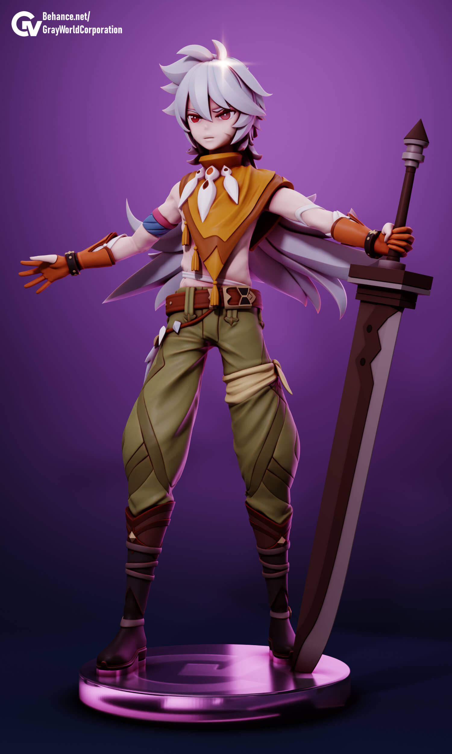 Razor - Genshin Impact 3D Model by Gray World Corporation