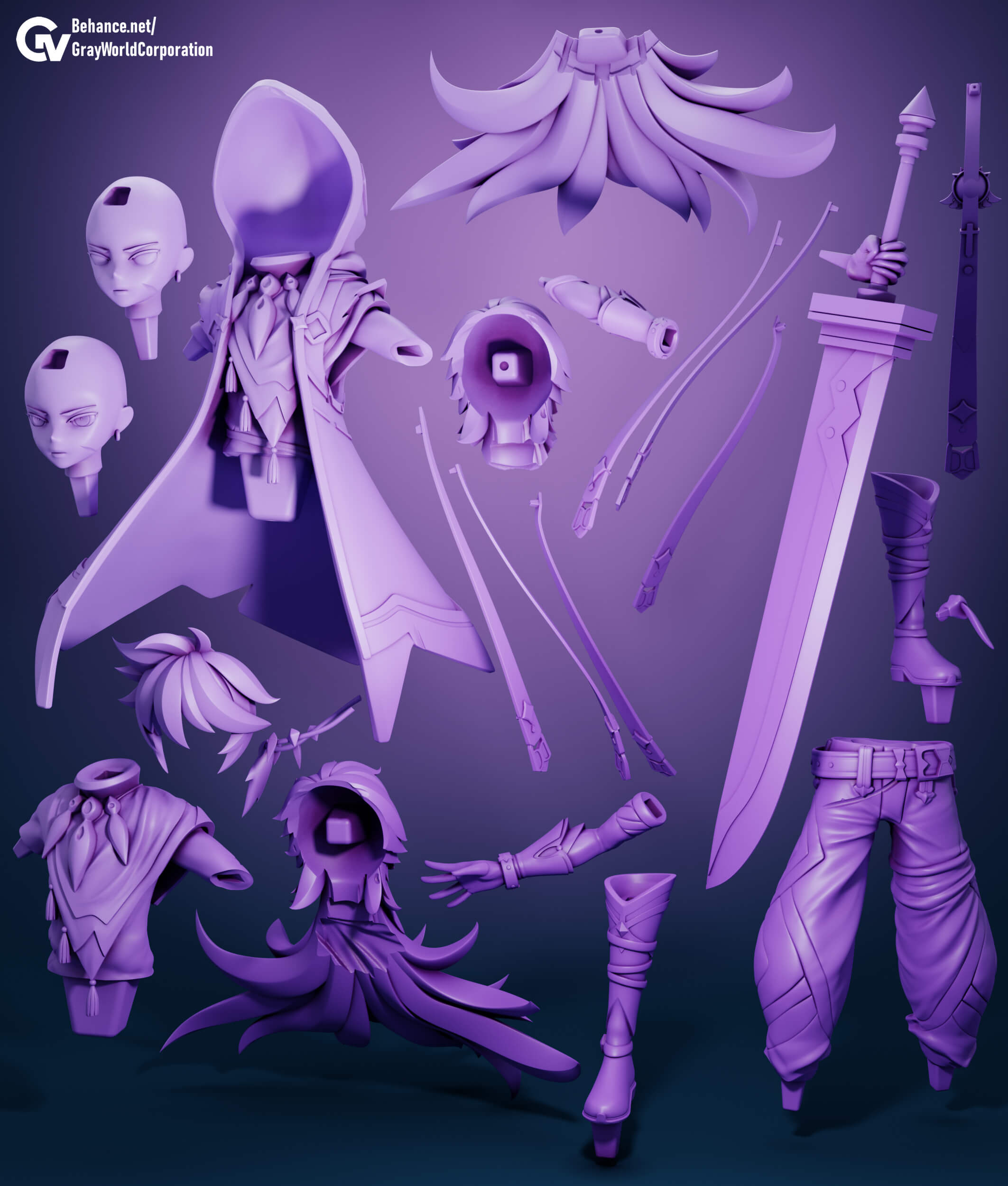 Razor - Genshin Impact 3D Model by Gray World Corporation