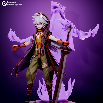 Razor - Genshin Impact 3D Model by Gray World Corporation