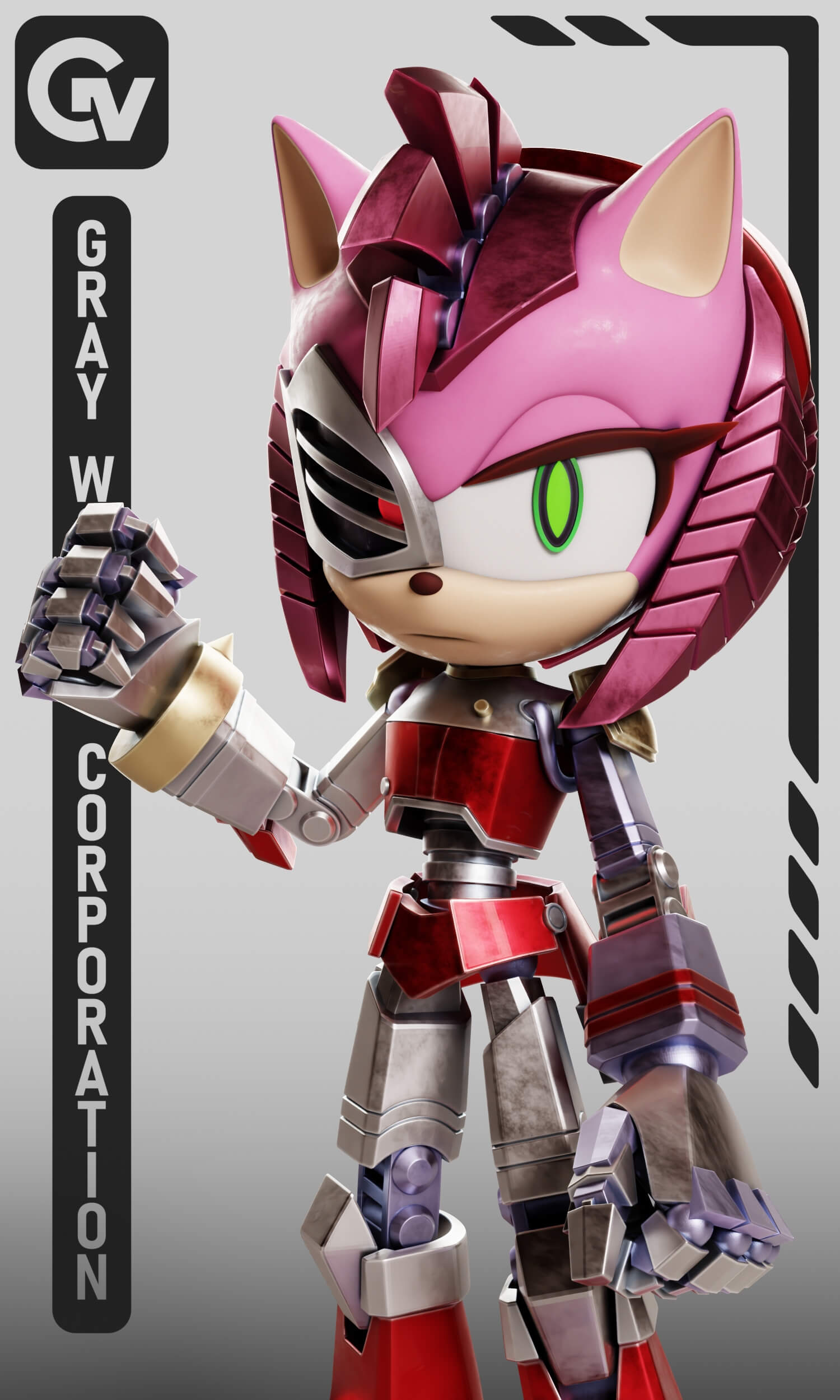 Rusty Rose - Sonic The Hedgehog 3D Print Model by Gray World Corporation