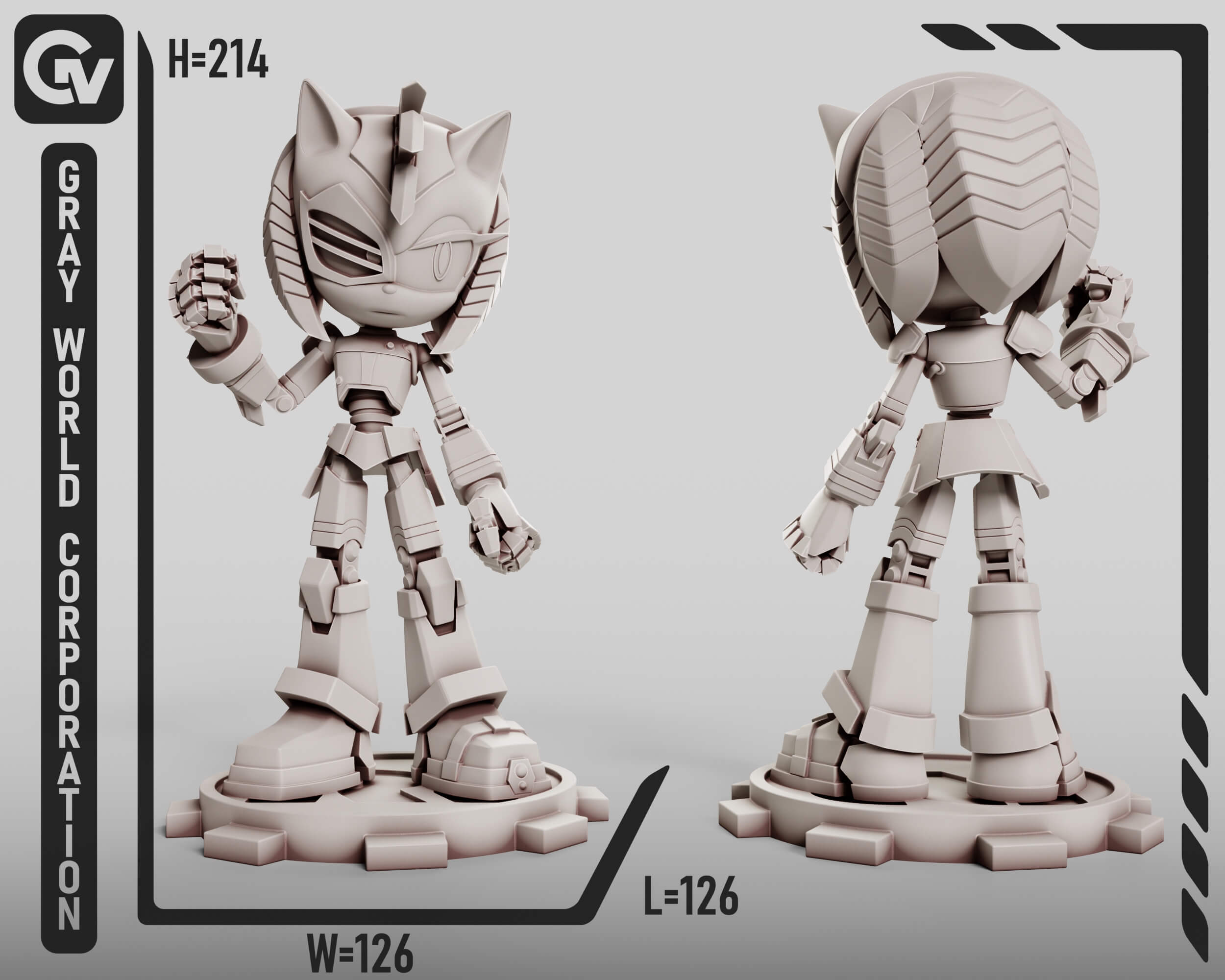 Rusty Rose - Sonic The Hedgehog 3D Model by Gray World Corporation