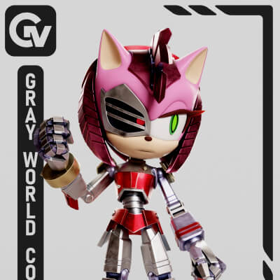 Rusty Rose - Sonic The Hedgehog 3D Model by Gray World Corporation