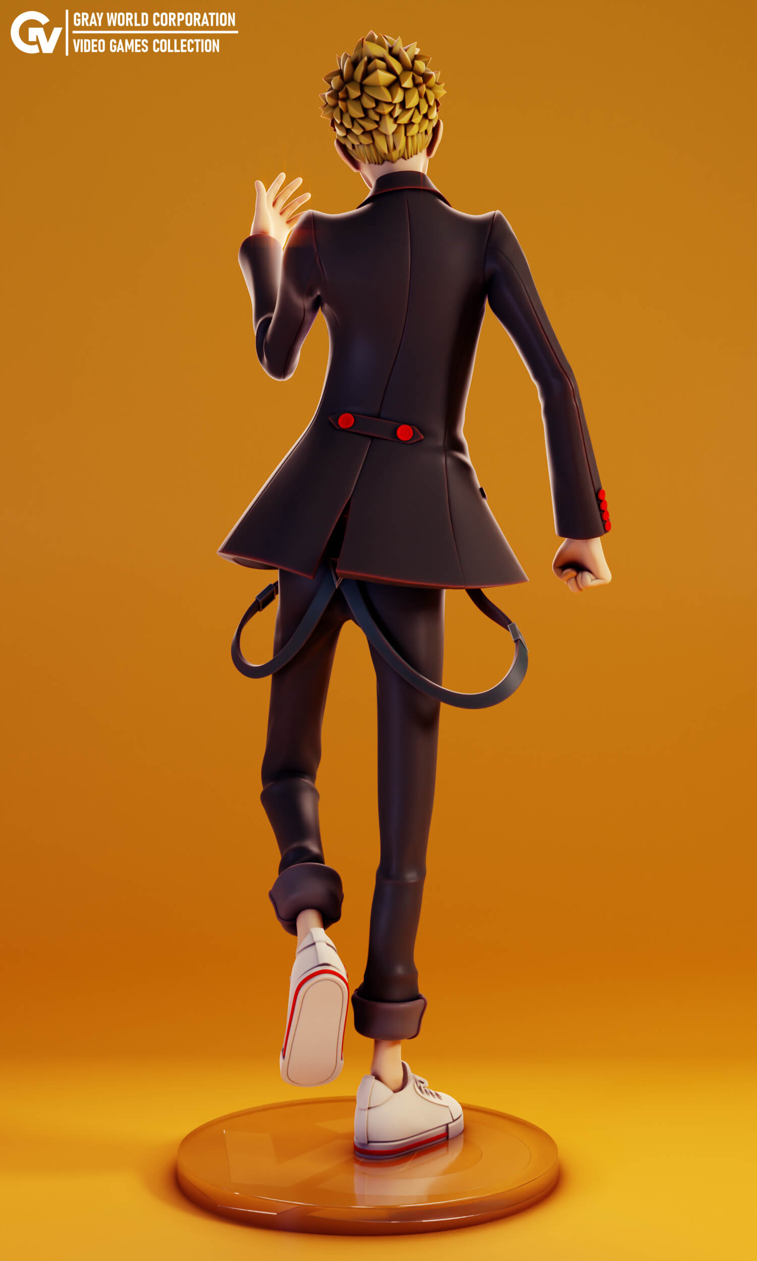 Ryuji Sakamoto - Persona 3D Print Model by Gray World Corporation