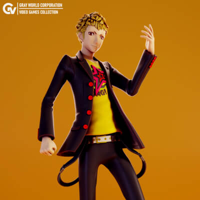 Ryuji Sakamoto - Persona 3D Model by Gray World Corporation
