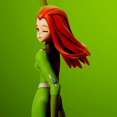 Samantha Simpson - Totally Spies 3D Model by Gray World Corporation