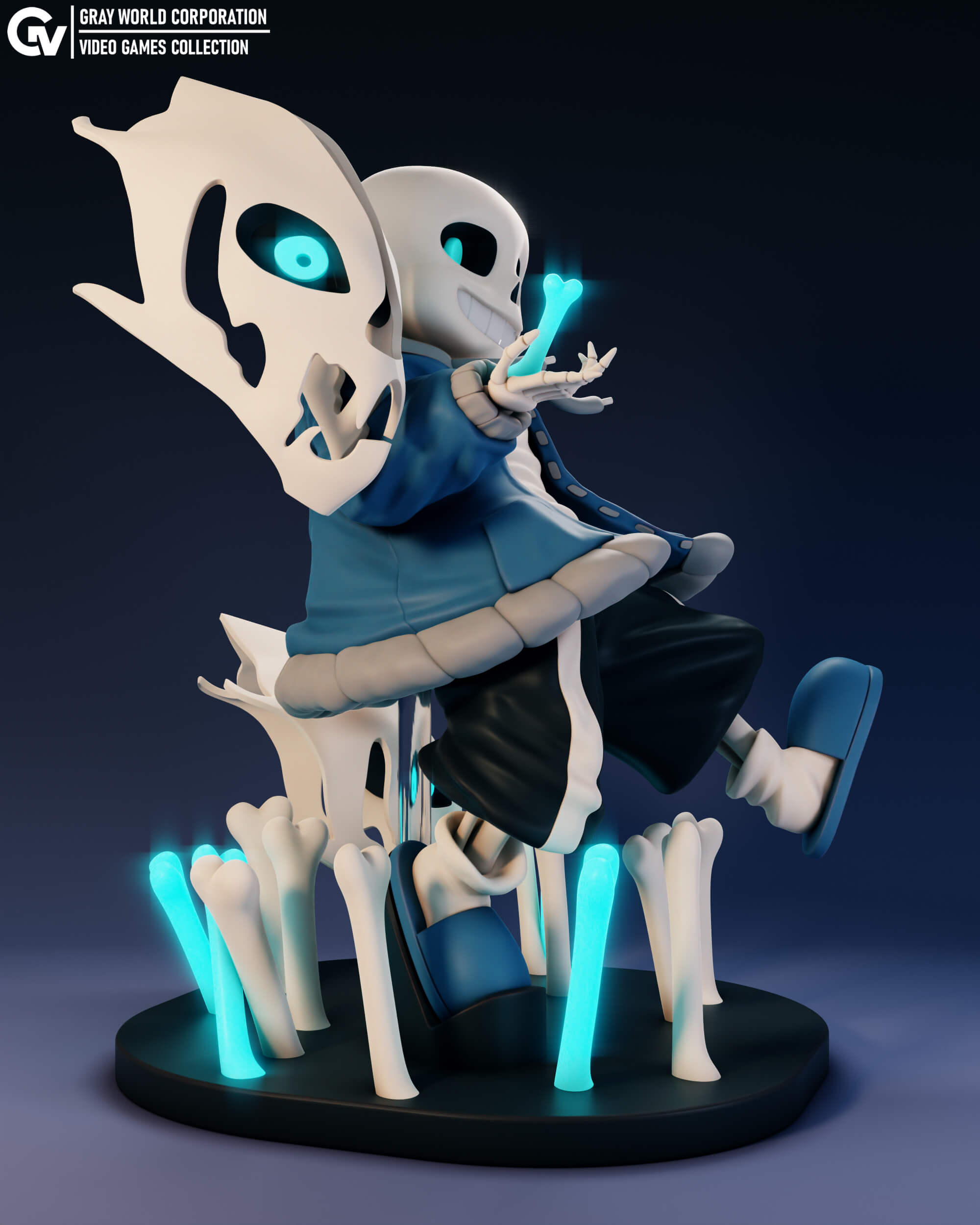 Sans - Undertale 3D Model by Gray World Corporation