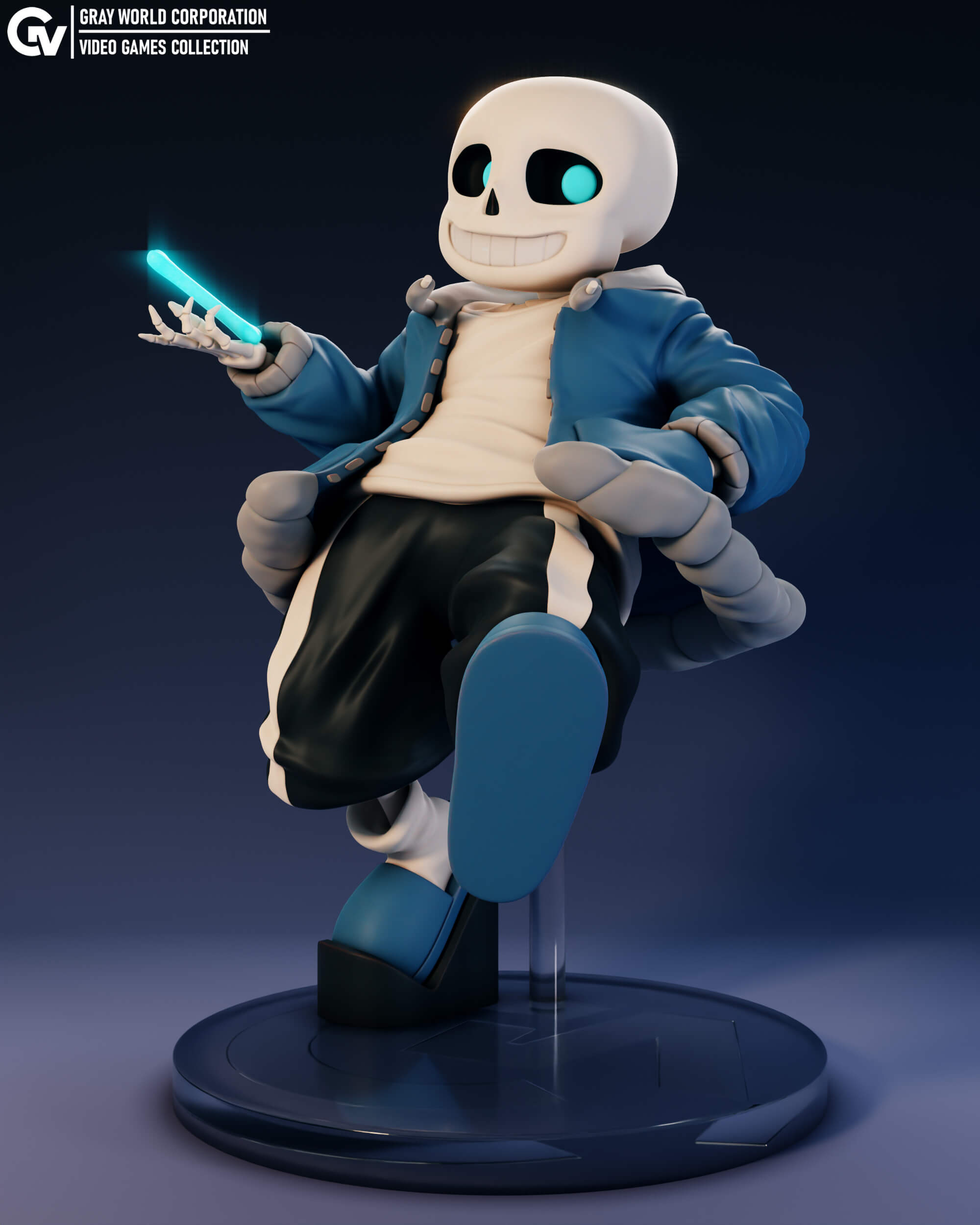 Sans - Undertale 3D Model by Gray World Corporation