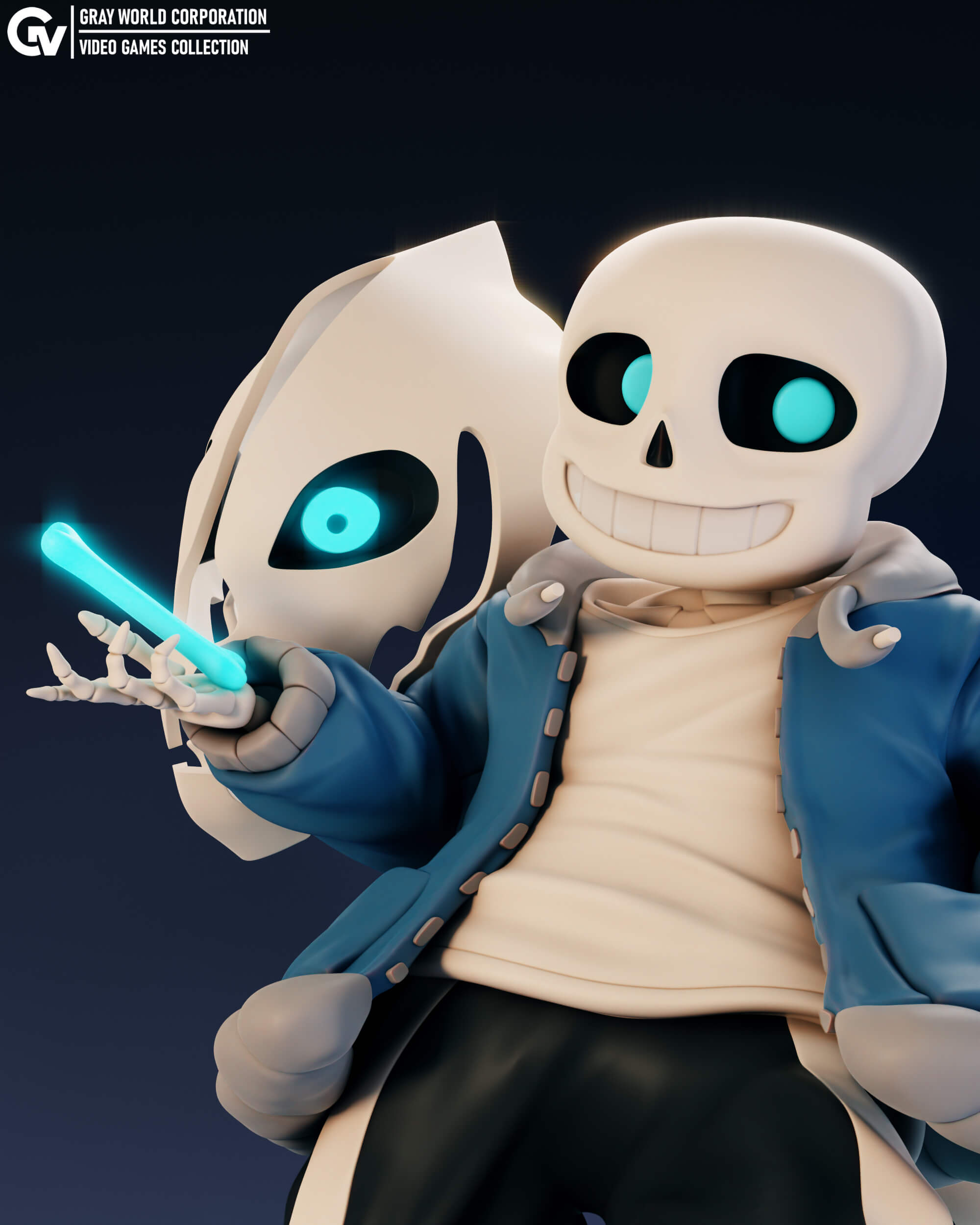 Sans - Undertale 3D Model by Gray World Corporation