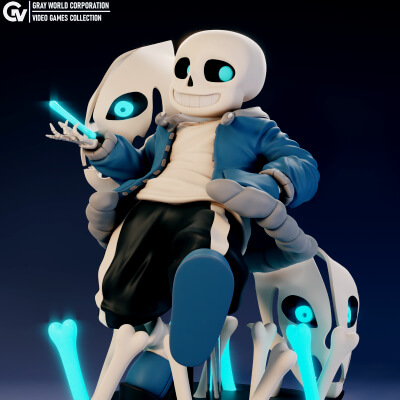Sans - Undertale 3D Model by Gray World Corporation