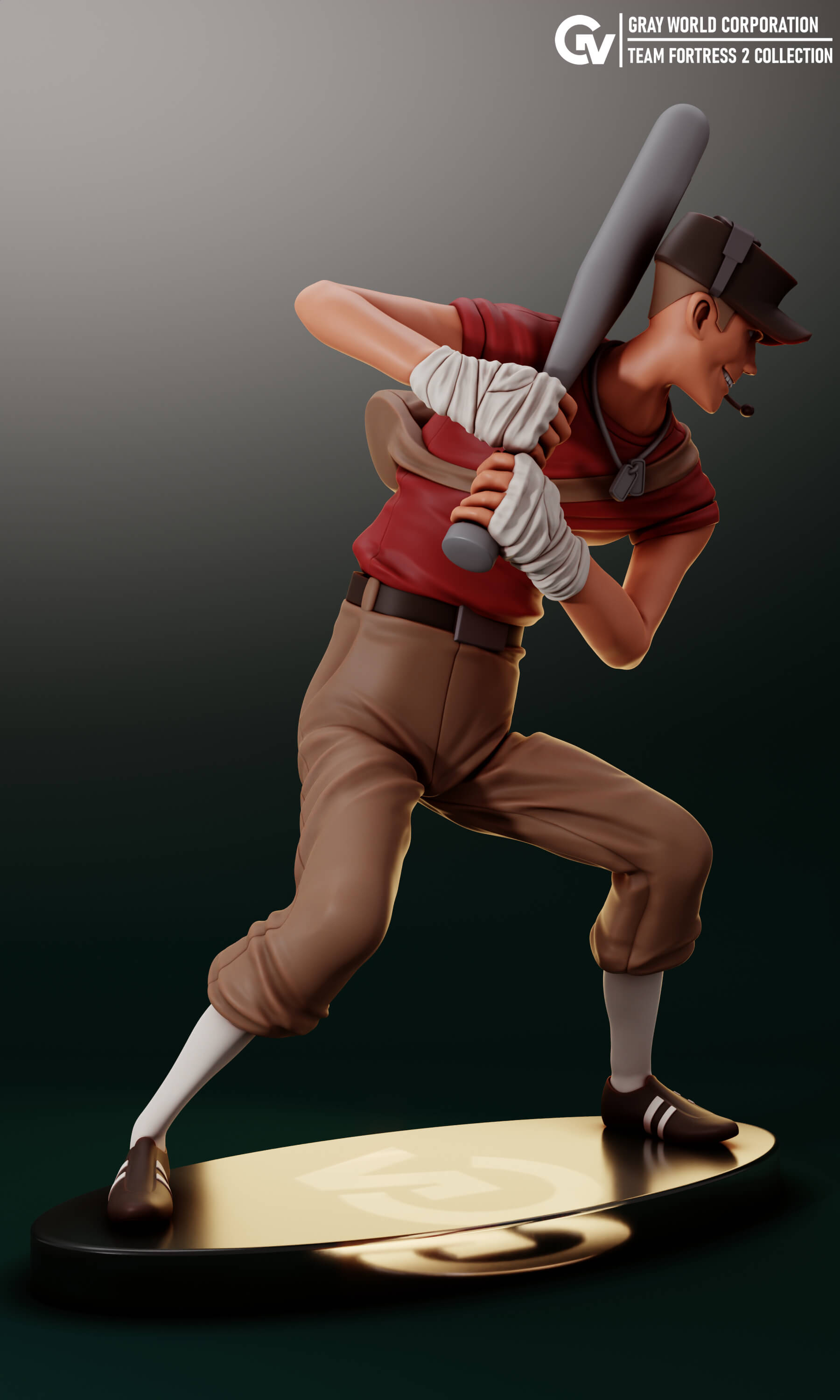 Scout - Team Fortress 2 3D Print Model by Gray World Corporation