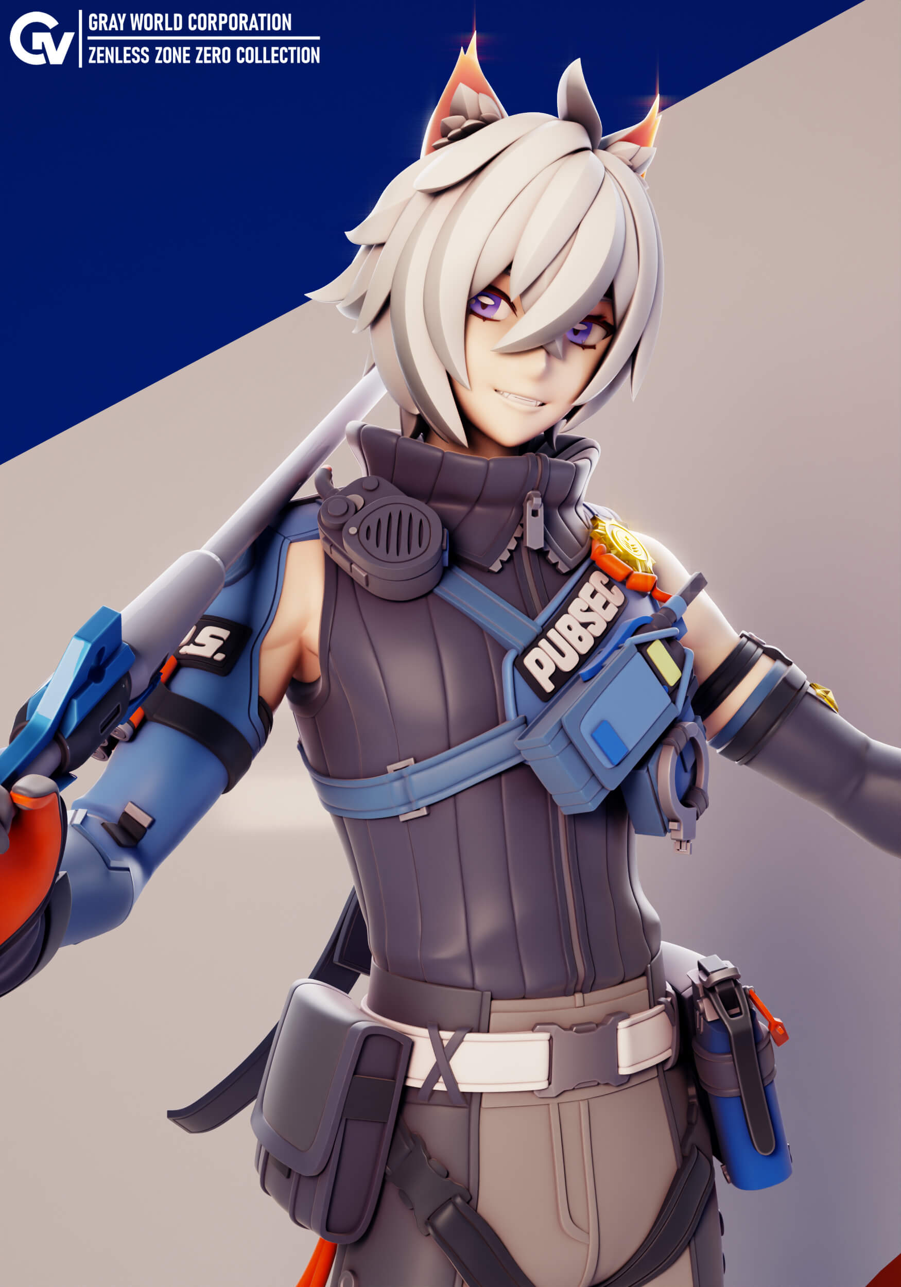 Seth Lowell - Zenless Zone Zero 3D Model by Gray World Corporation