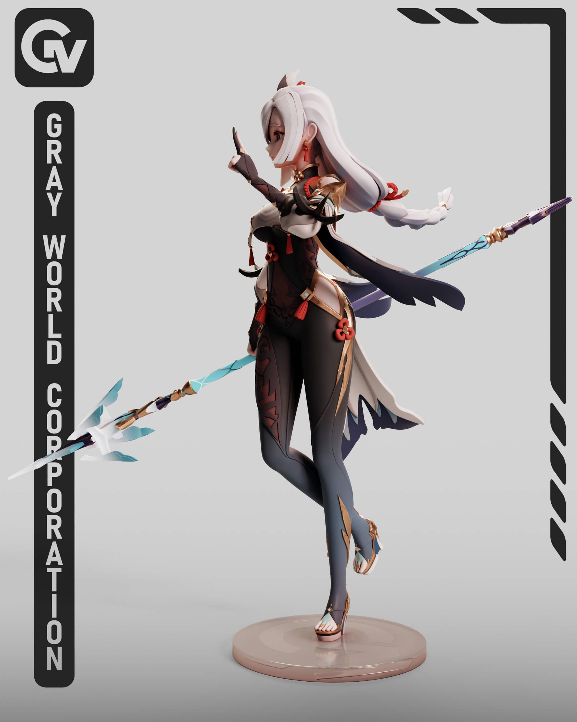 Shenhe - Genshin Impact 3D Model by Gray World Corporation