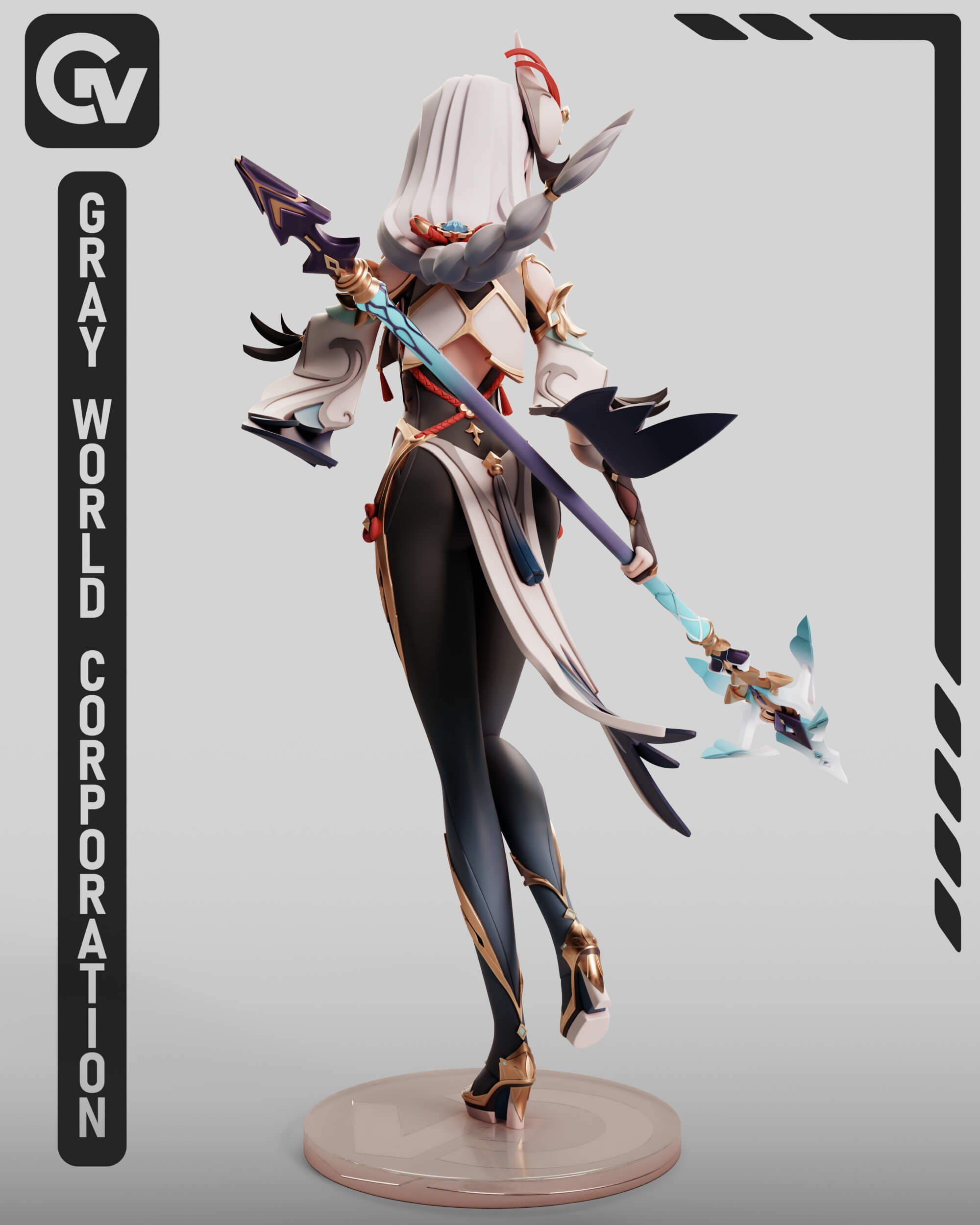 Shenhe - Genshin Impact 3D Model by Gray World Corporation