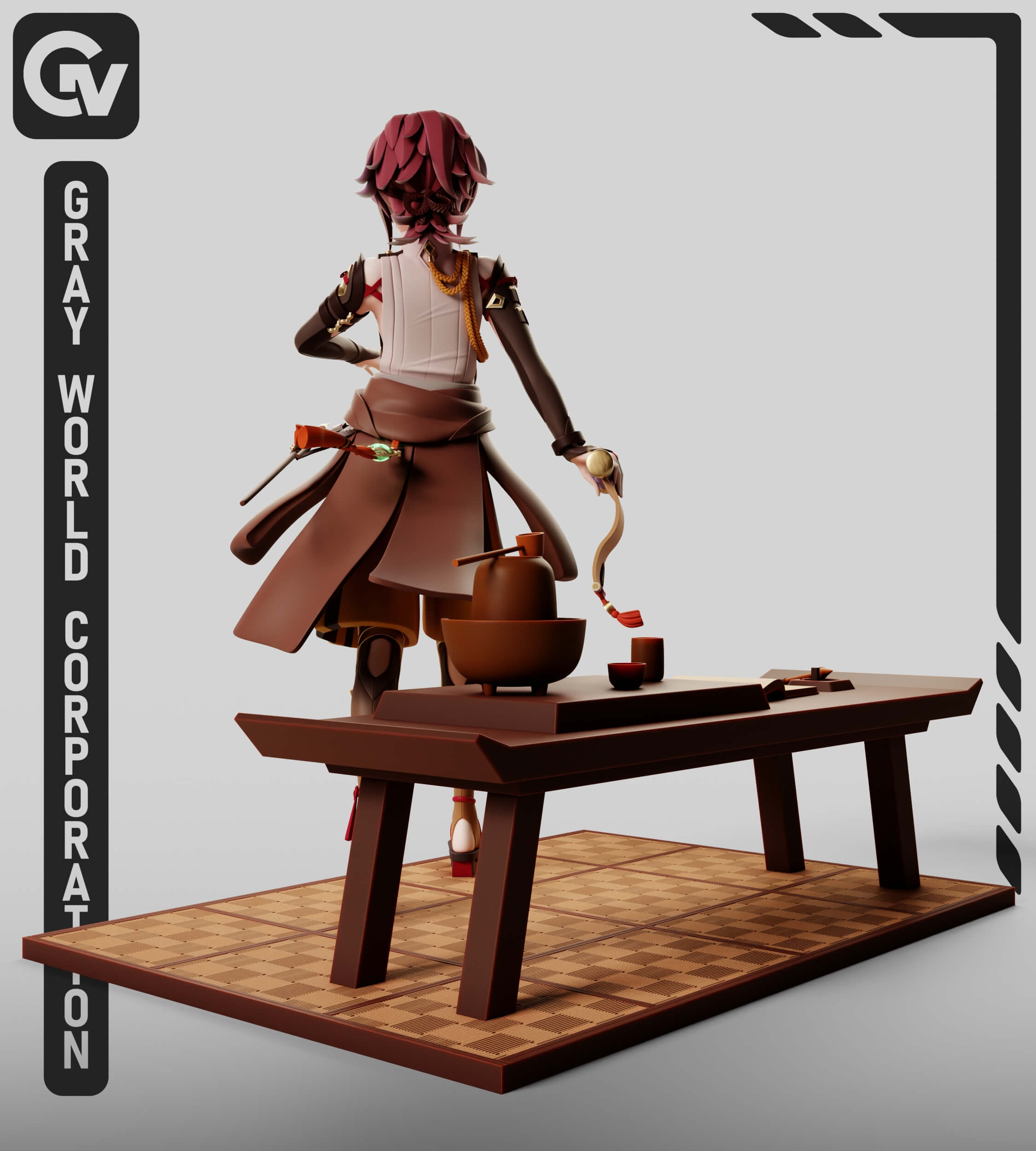 Shikanoin Heizou - Genshin Impact 3D Print Model by Gray World Corporation