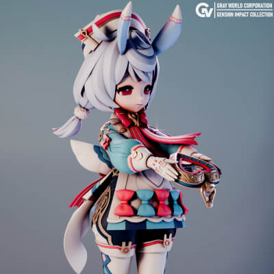 Sigewinne - Genshin Impact 3D Model by Gray World Corporation