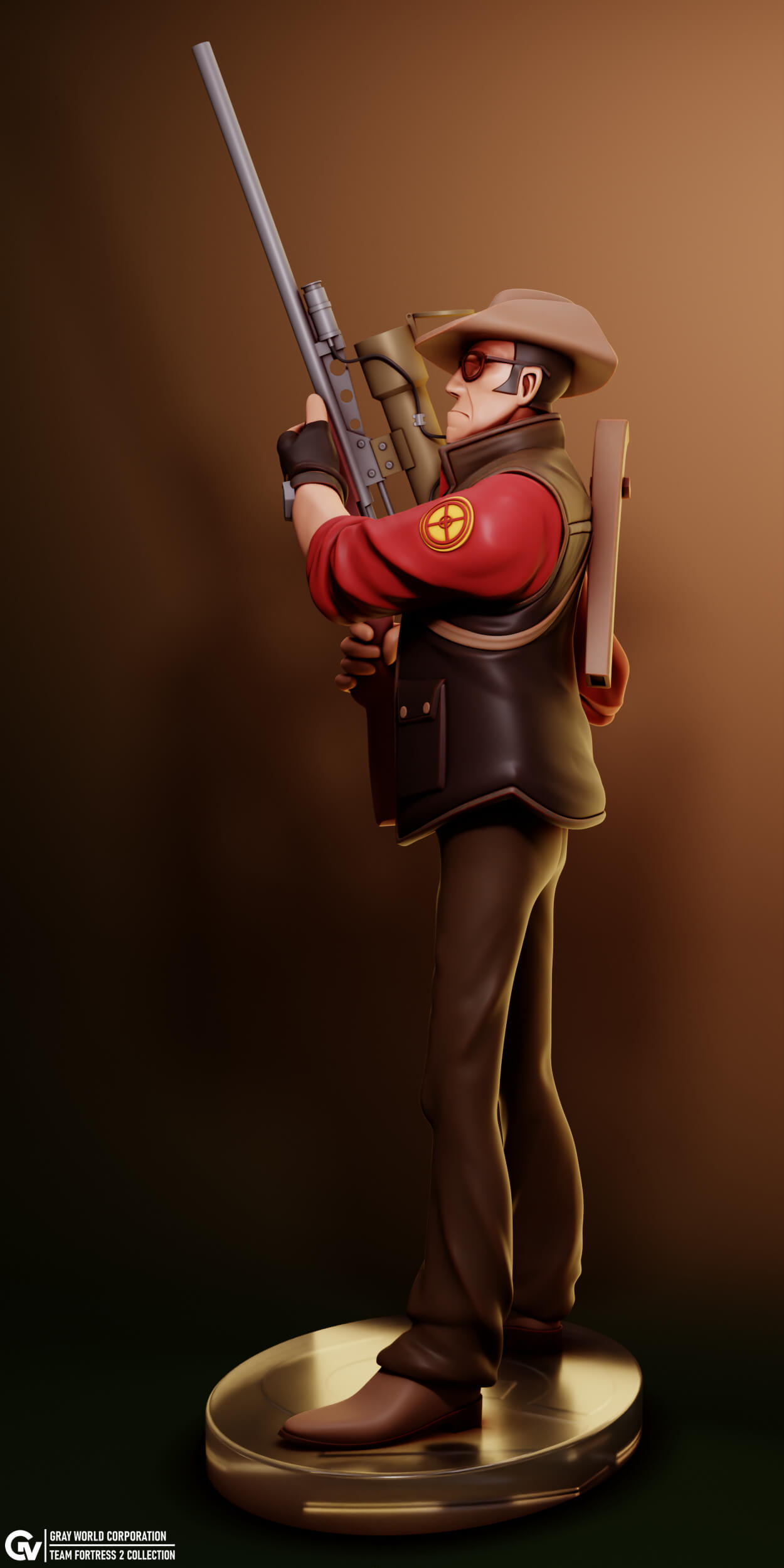 Sniper - Team Fortress 2 3D Model by Gray World Corporation