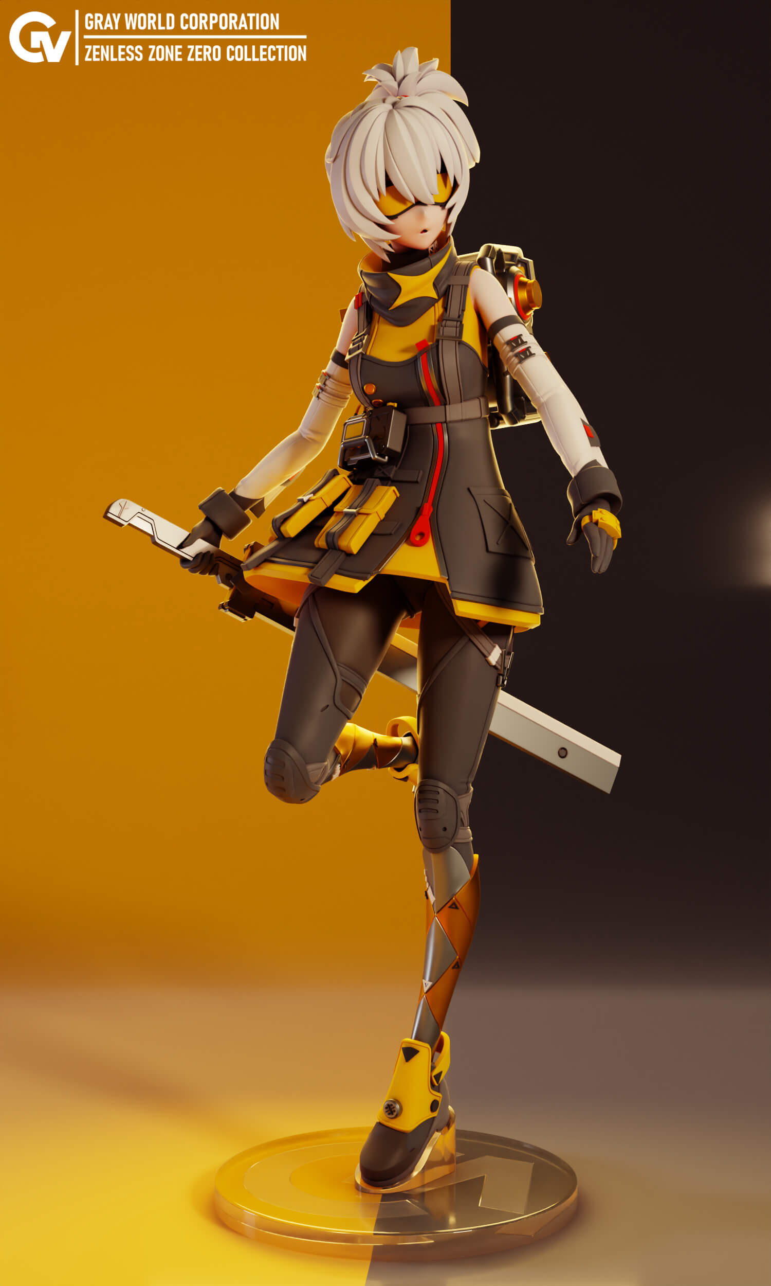 Soldier 11 - Zenless Zone Zero 3D Model by Gray World Corporation