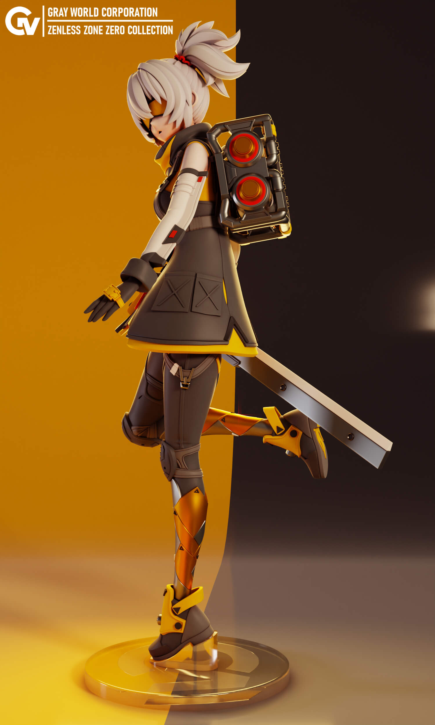 Soldier 11 - Zenless Zone Zero 3D Model by Gray World Corporation