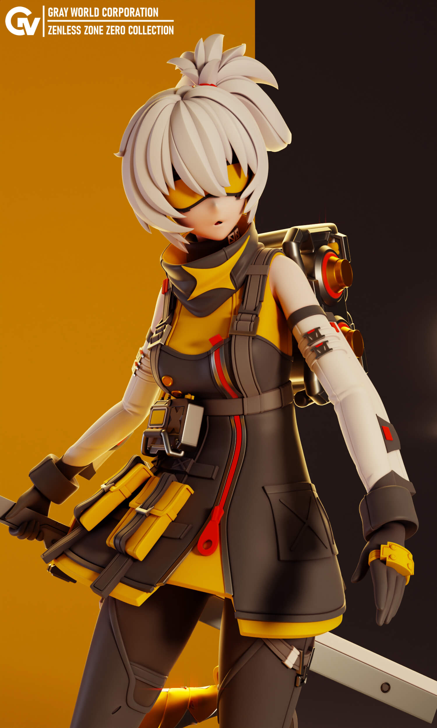 Soldier 11 - Zenless Zone Zero 3D Model by Gray World Corporation