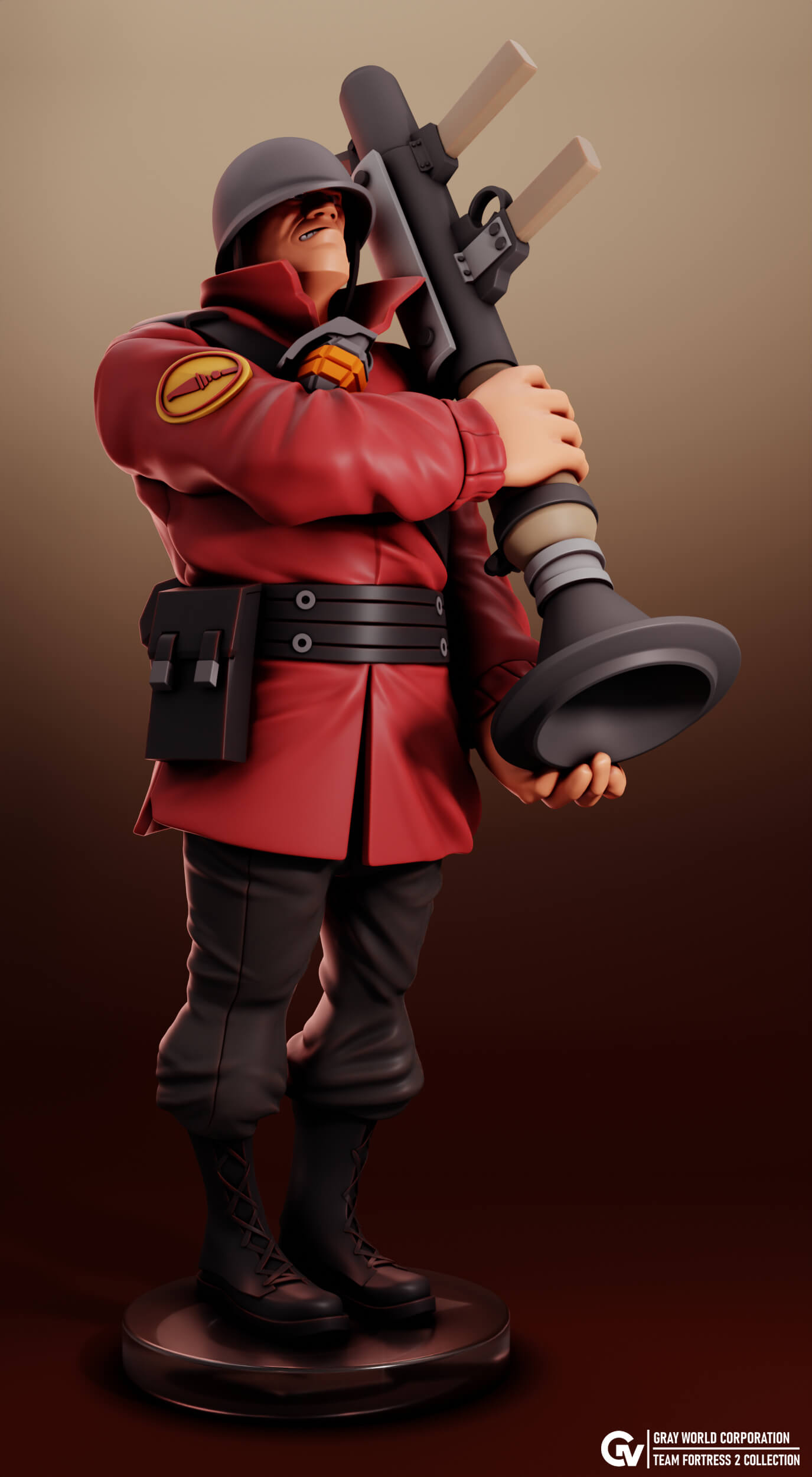 Soldier - Team Fortress 2 3D Model by Gray World Corporation
