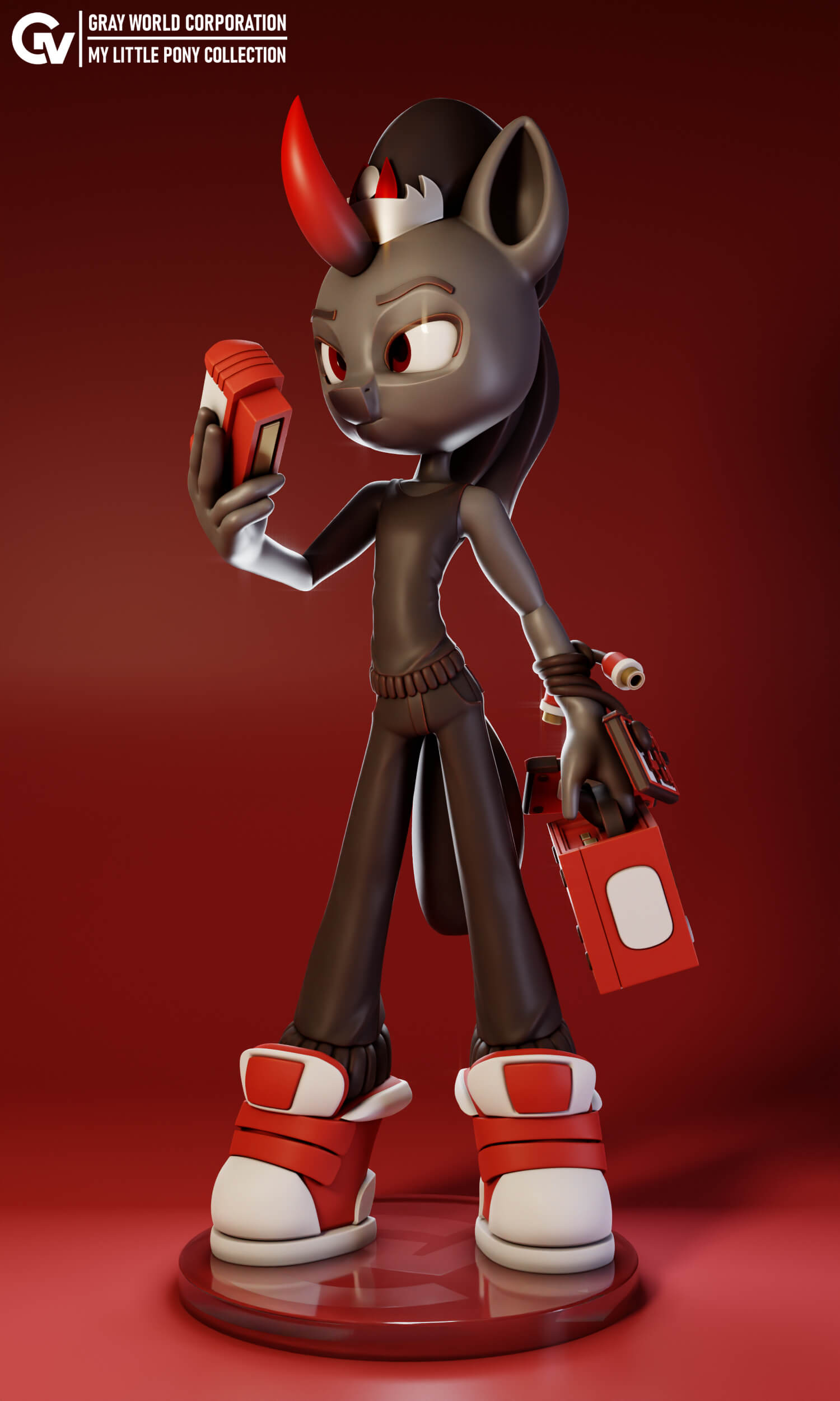 Sombra "Chibi" - My Little Pony 3D Model by Gray World Corporation