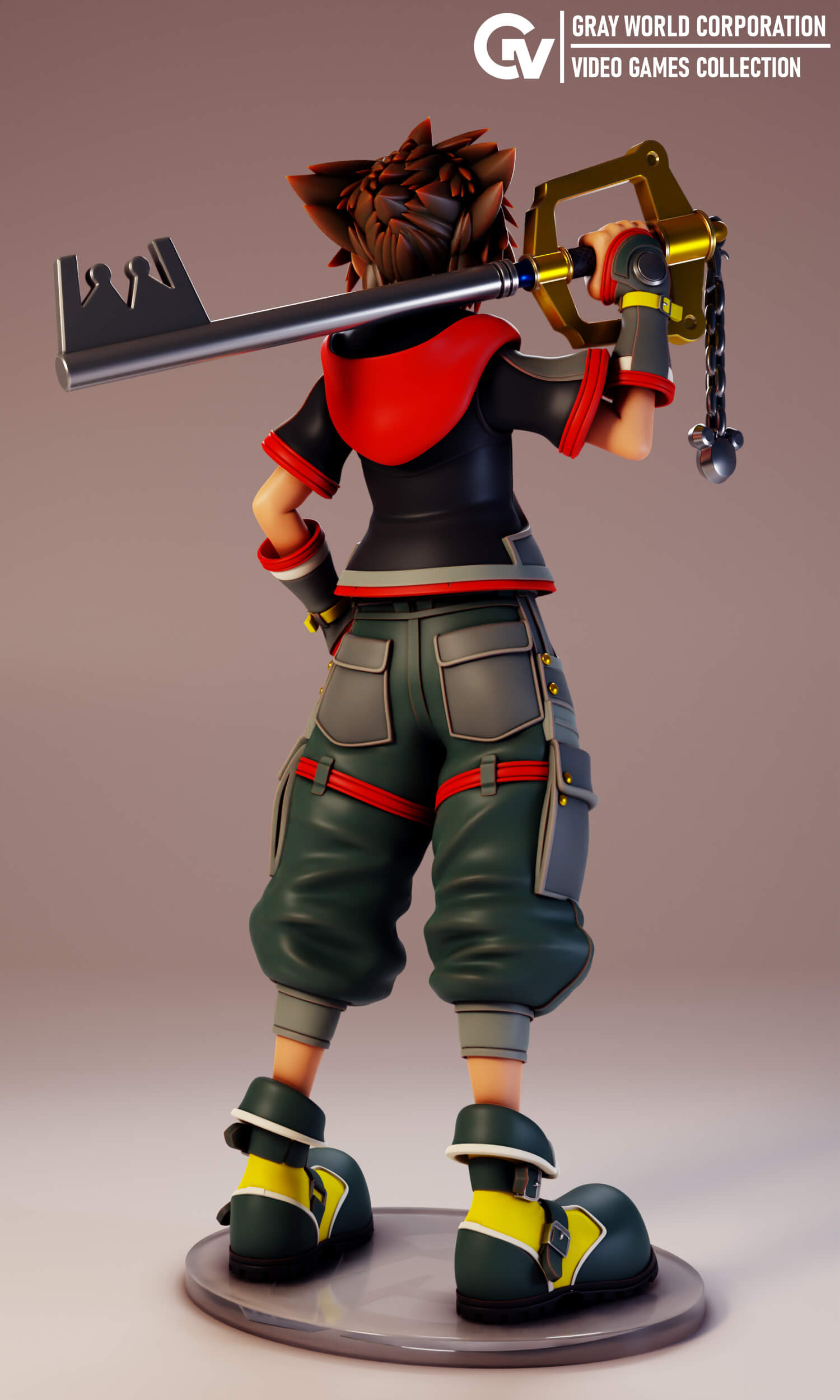 Sora - Kingdom Hearts 3D Model by Gray World Corporation