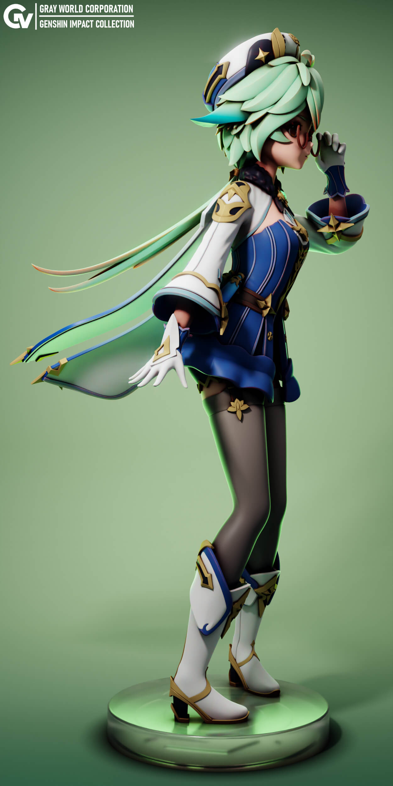 Sucrose - Genshin Impact 3D Model by Gray World Corporation