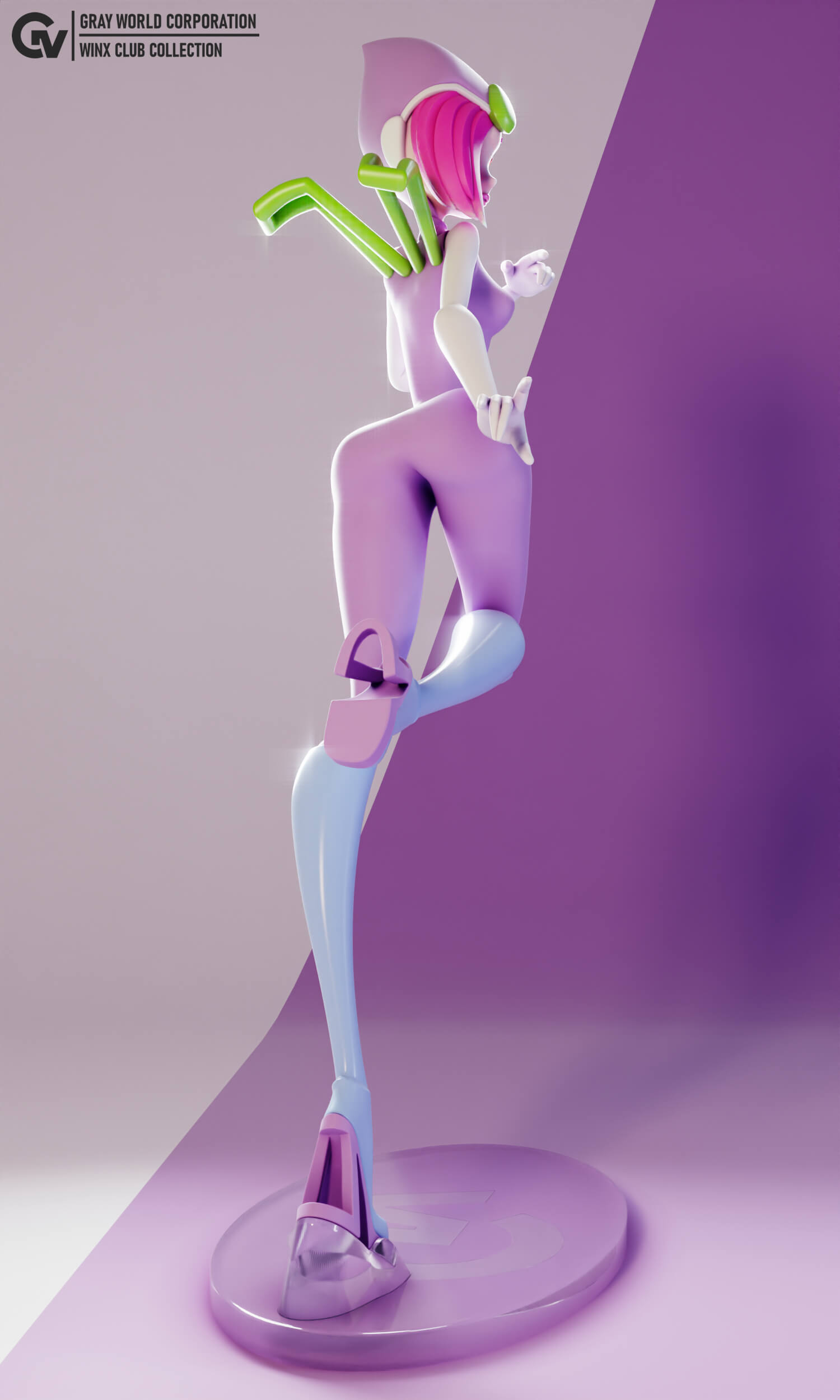 Tecna Fairy Form - Winx Club 3D Model by Gray World Corporation