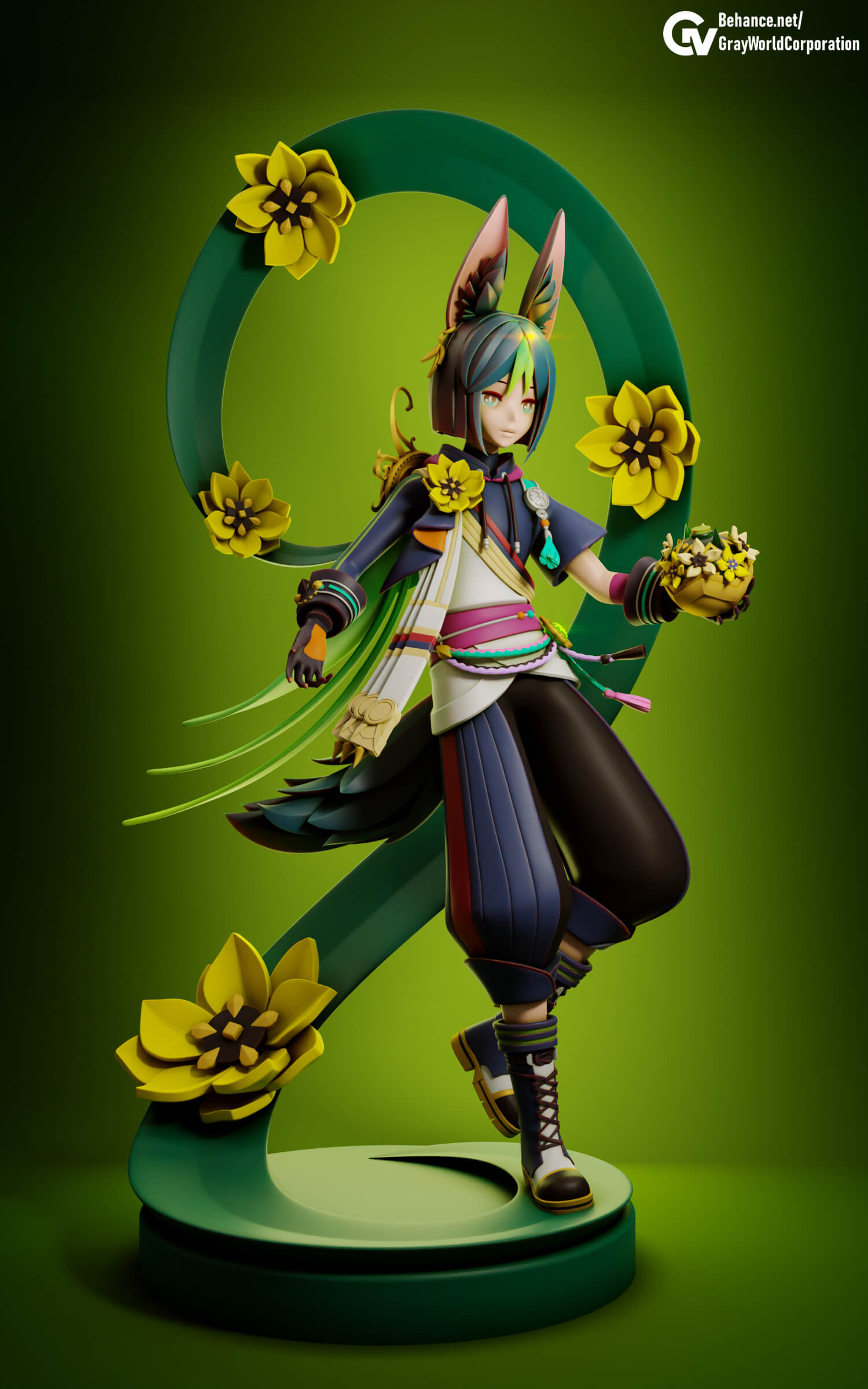 Tighnari - Genshin Impact 3D Model by Gray World Corporation