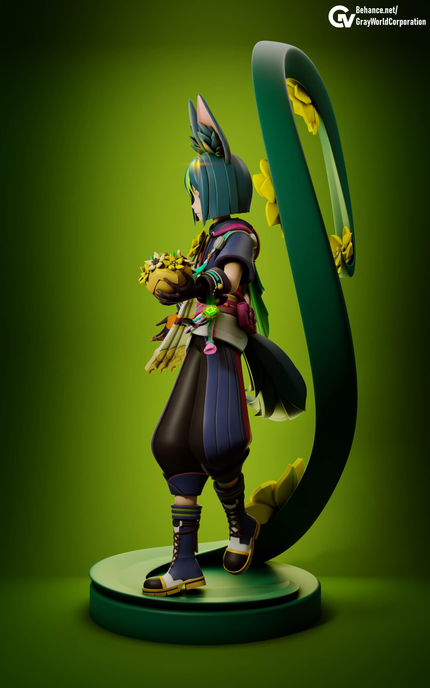 Tighnari - Genshin Impact 3D Model by Gray World Corporation