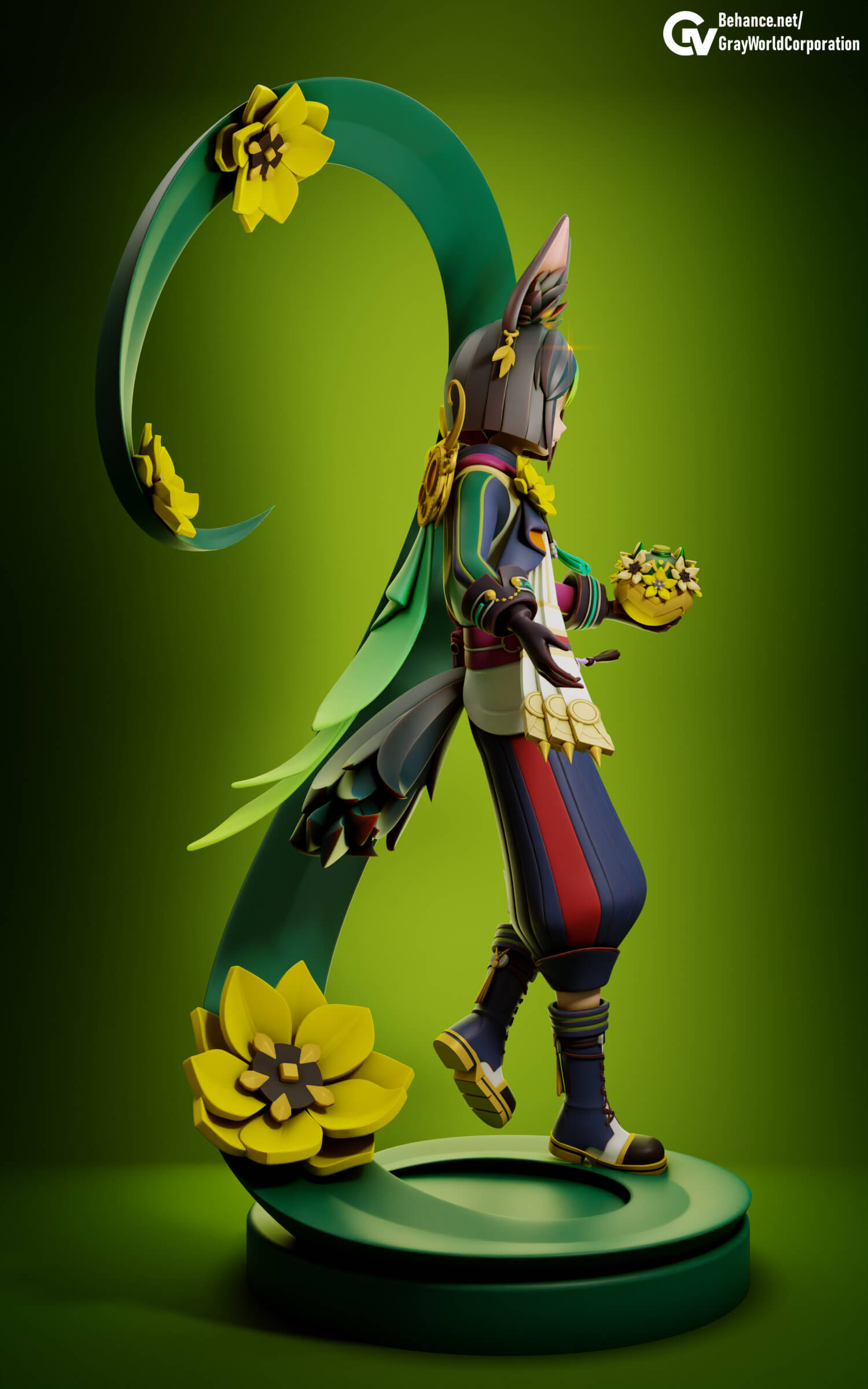 Tighnari - Genshin Impact 3D Model by Gray World Corporation