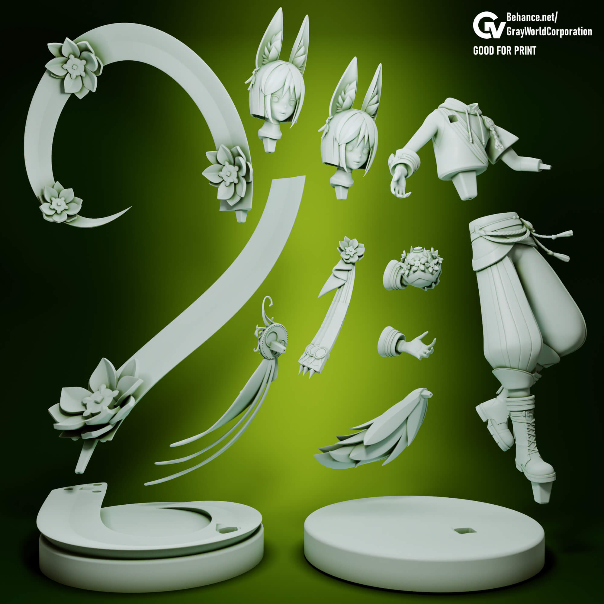 Tighnari - Genshin Impact 3D Print Model by Gray World Corporation