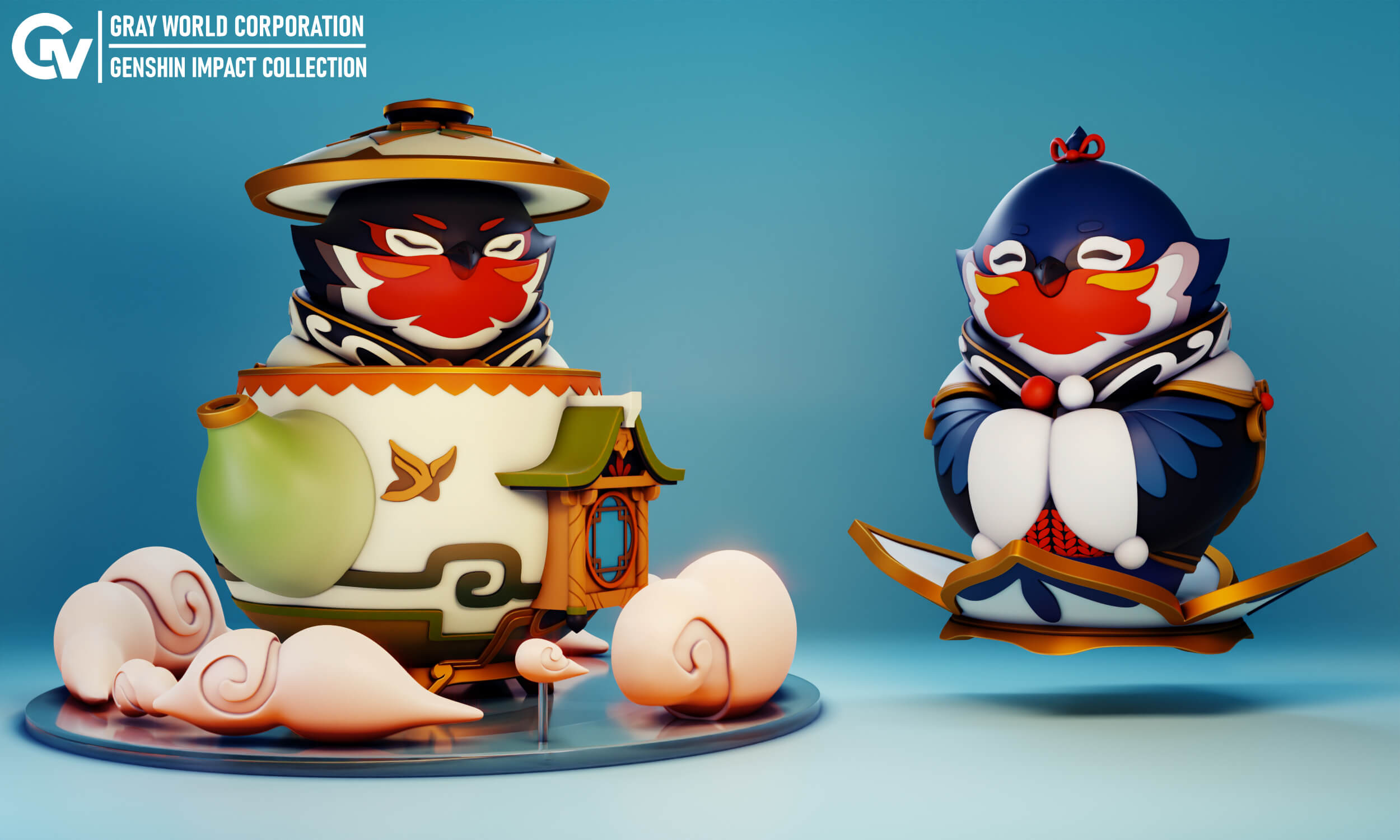 Tubby and Chubby - Genshin Impact 3D Print Model by Gray World Corporation
