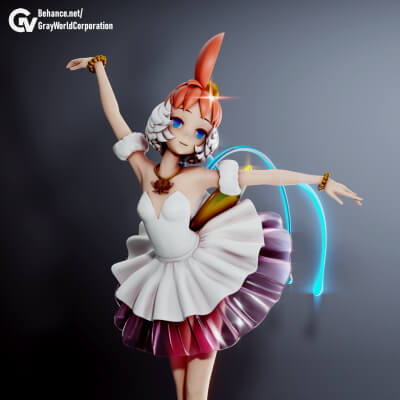 Tutu - Princess Tutu 3D Model by Gray World Corporation
