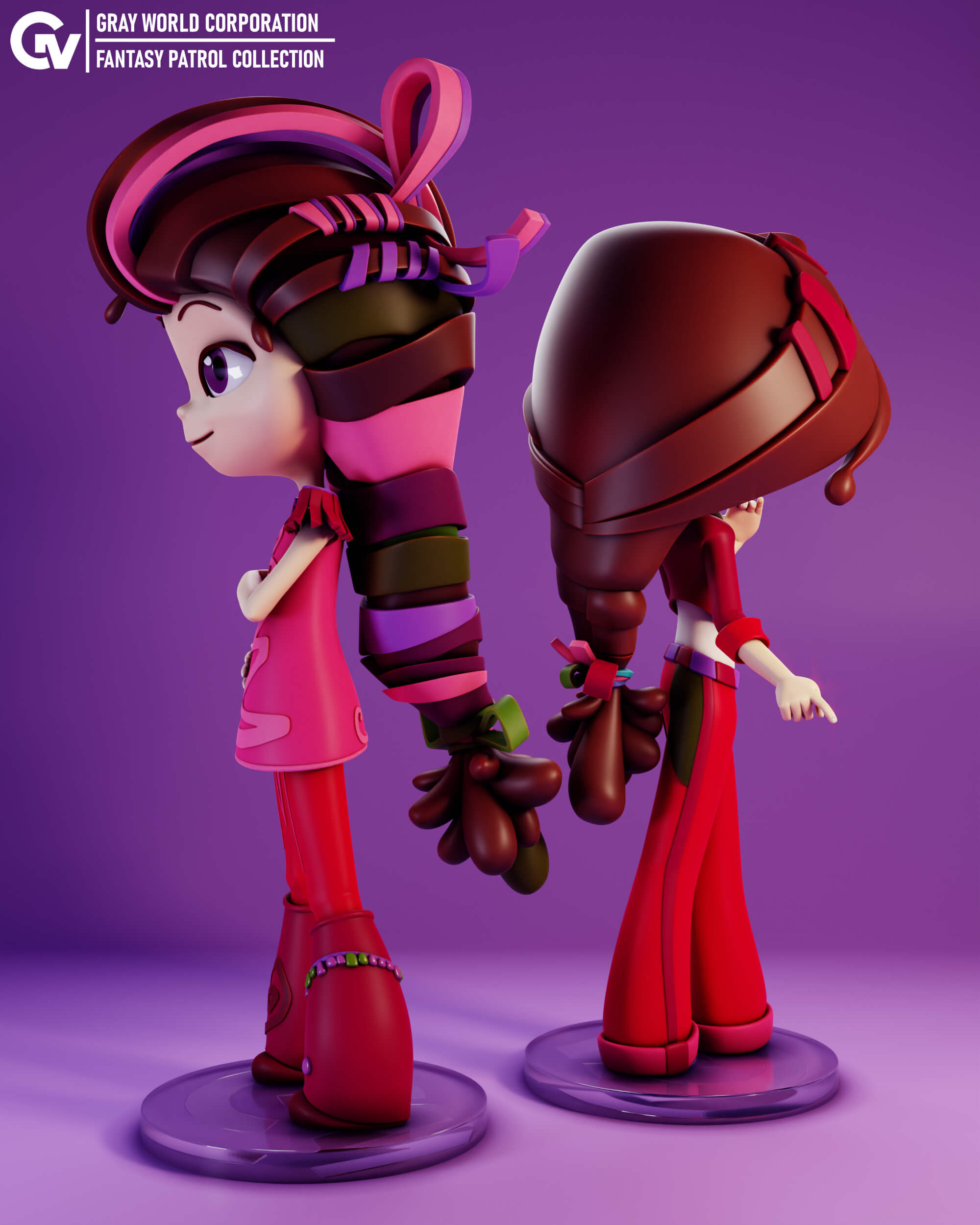 Varya - Fantasy Patrol 3D Print Model by Gray World Corporation